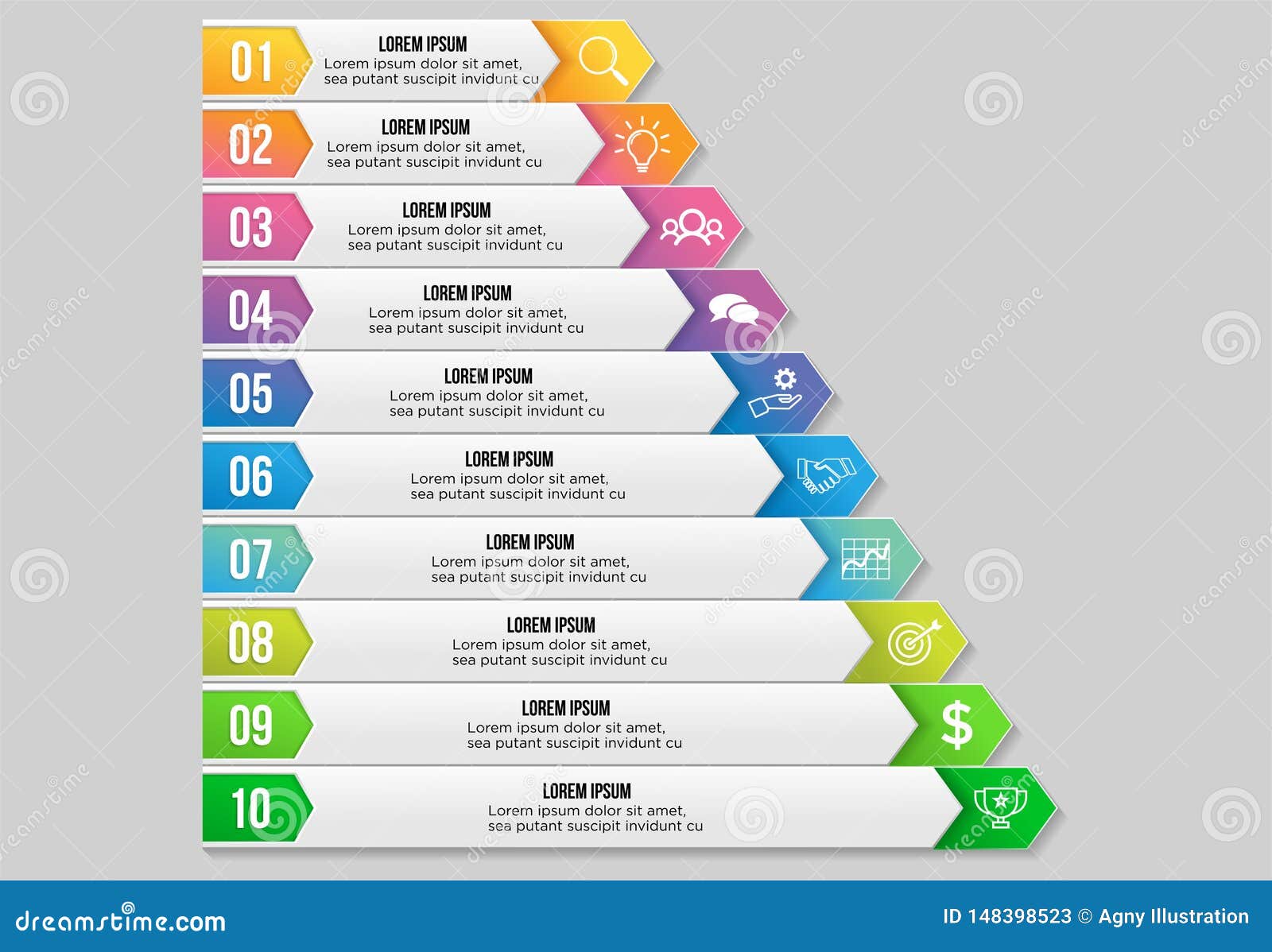 Vector Infographic Design Template with Options Steps and Marketing ...