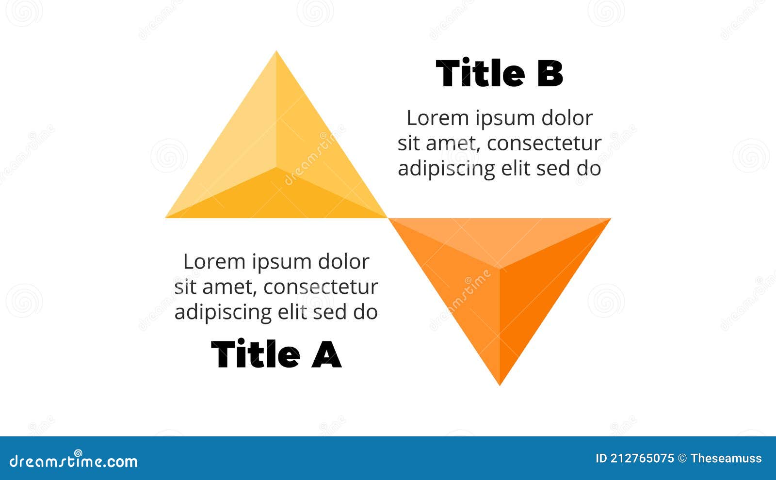 Infographics for 2 Steps, Options. Presentation Slide Template ...