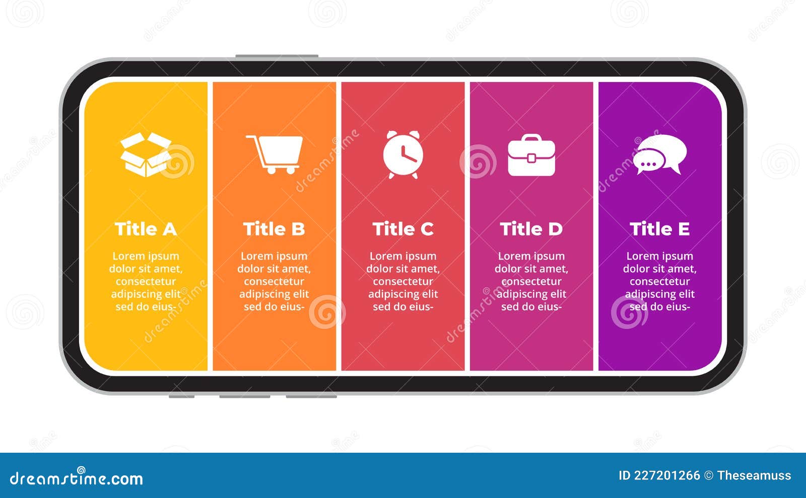 Iphone Mock Up. Infographic Slide Template. Electronic Device ...