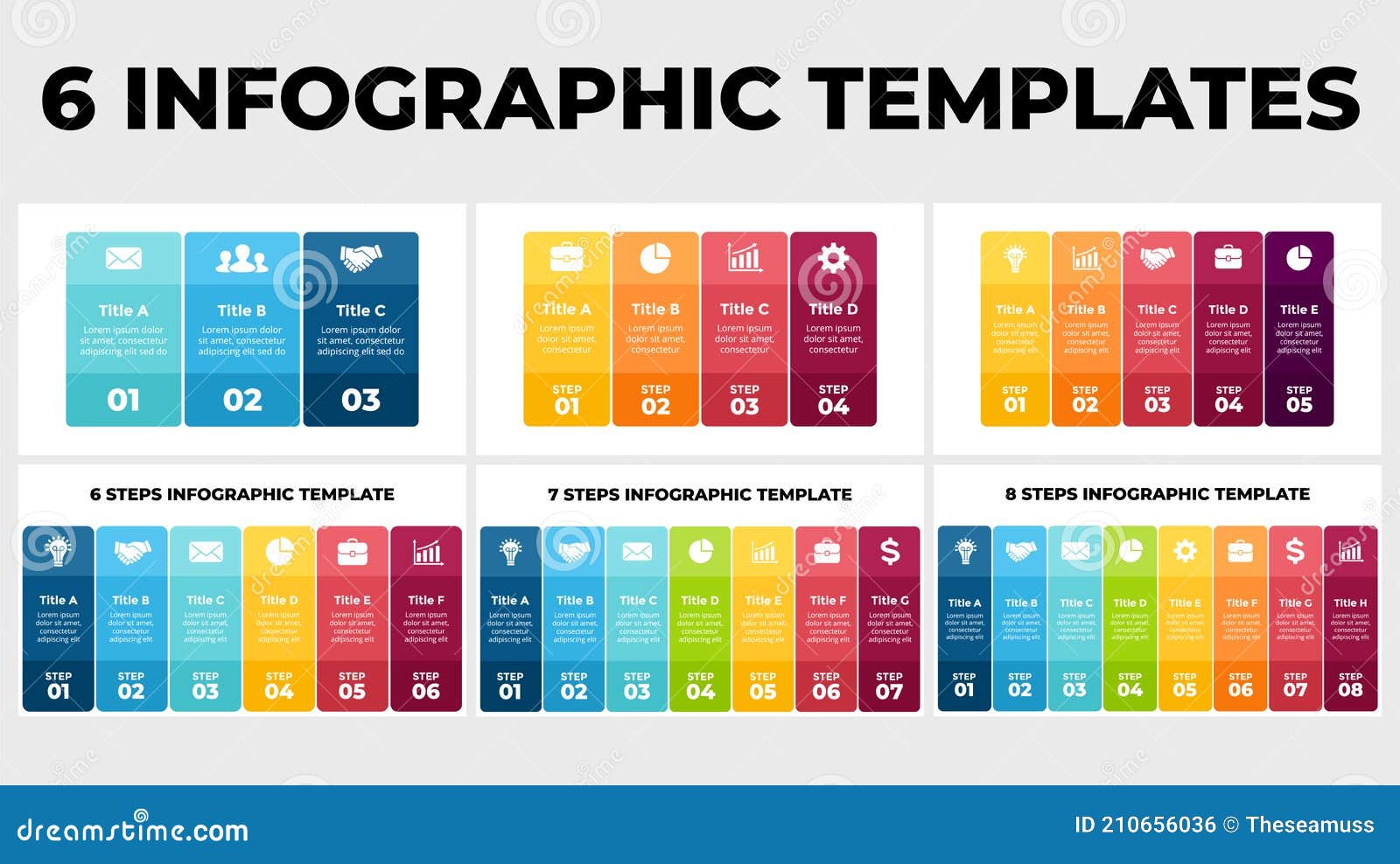 Squares Vector Infographic. Presentation Slide Template. Data ...