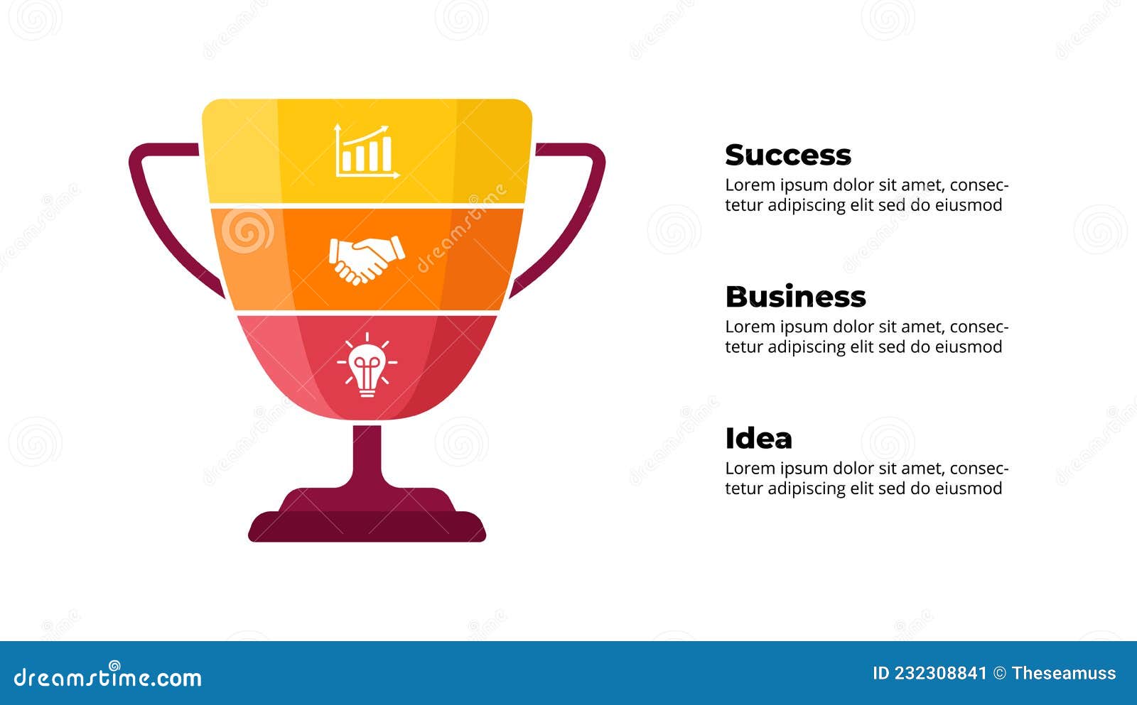 Winner Cup. Success Infographic. Presentation Slide Template. Diagram ...