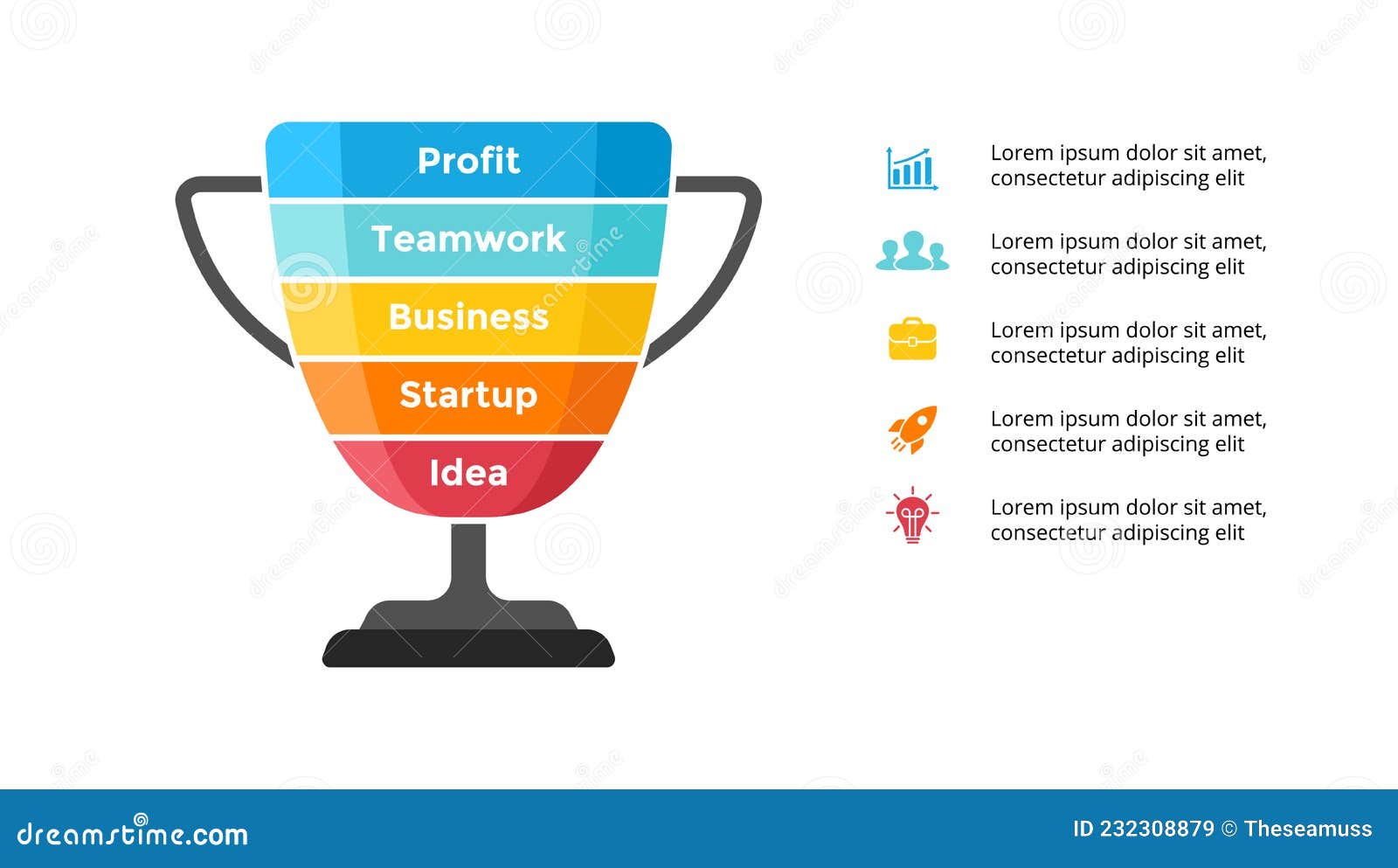 Winner Cup. Success Infographic. Presentation Slide Template. Diagram ...