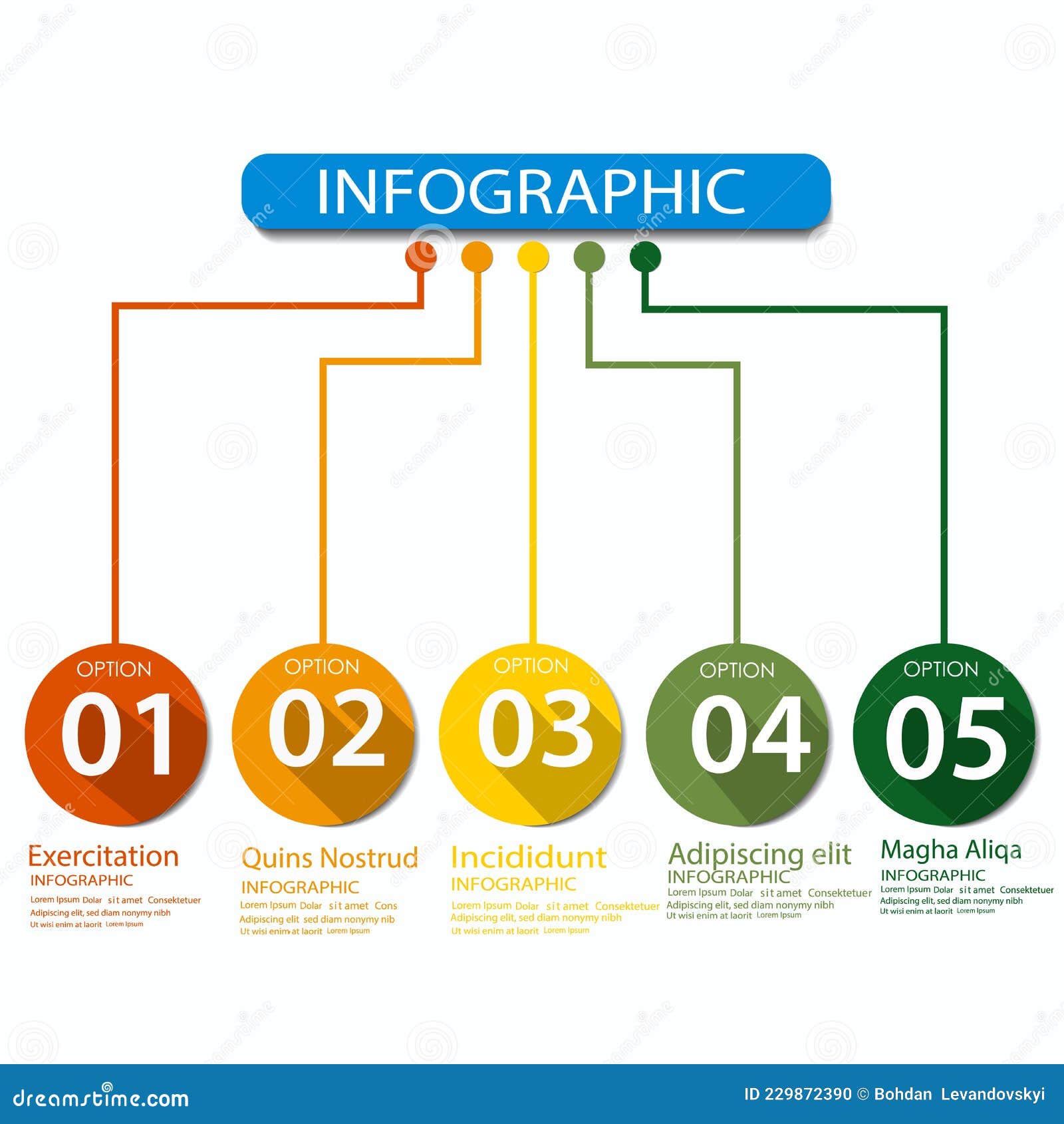 Vector Infographic Label Design Template with Icons and 5 Options or ...