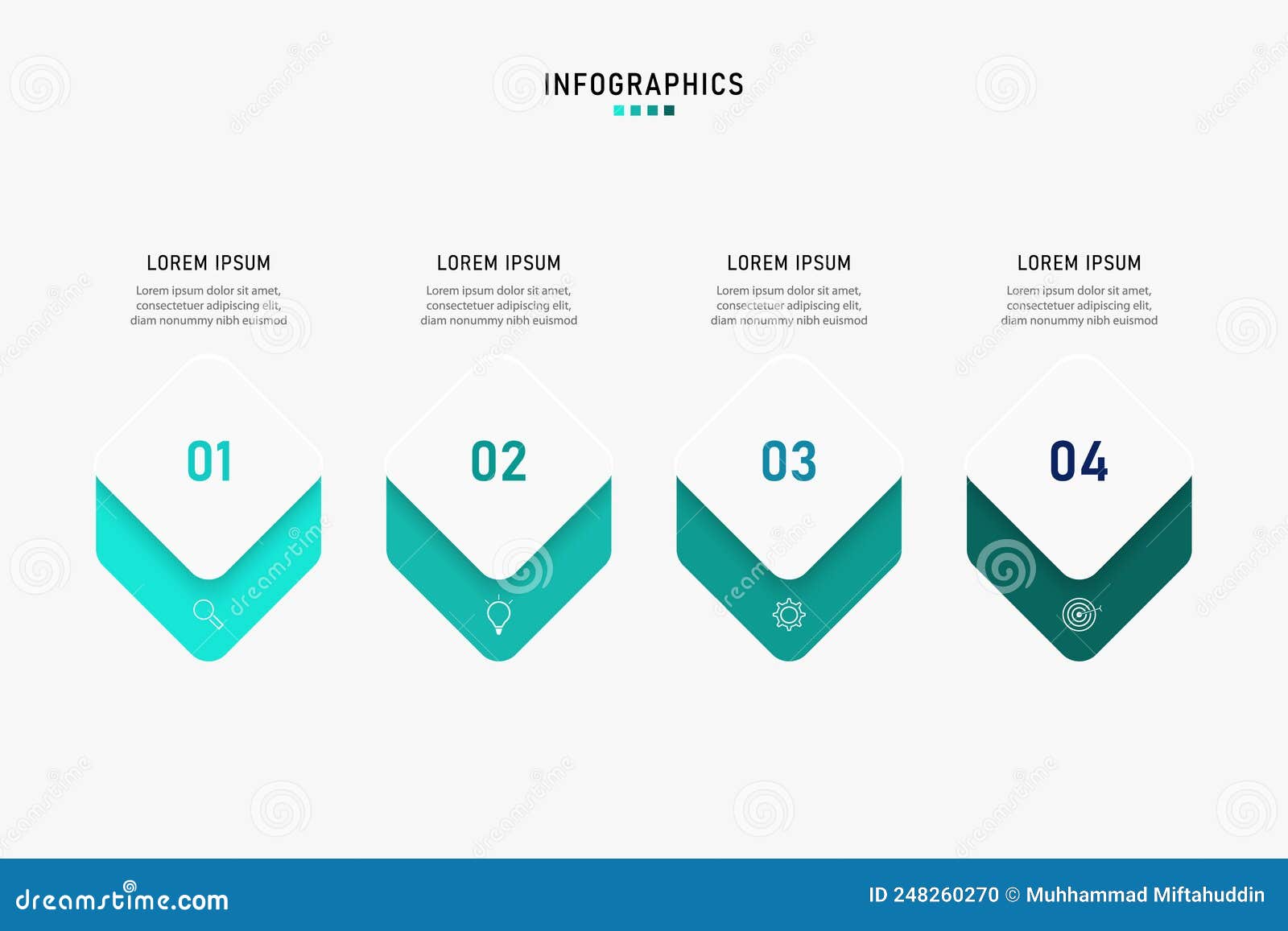 Vector Infographic Label Design Template with Icons and 4 Options or ...