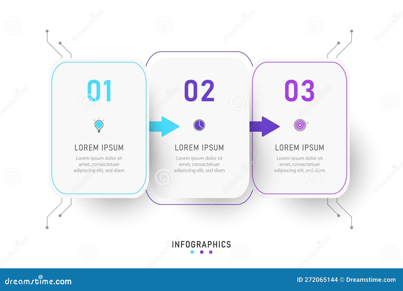 Vector Infographic Label Design Template with Icons and 3 Options or ...