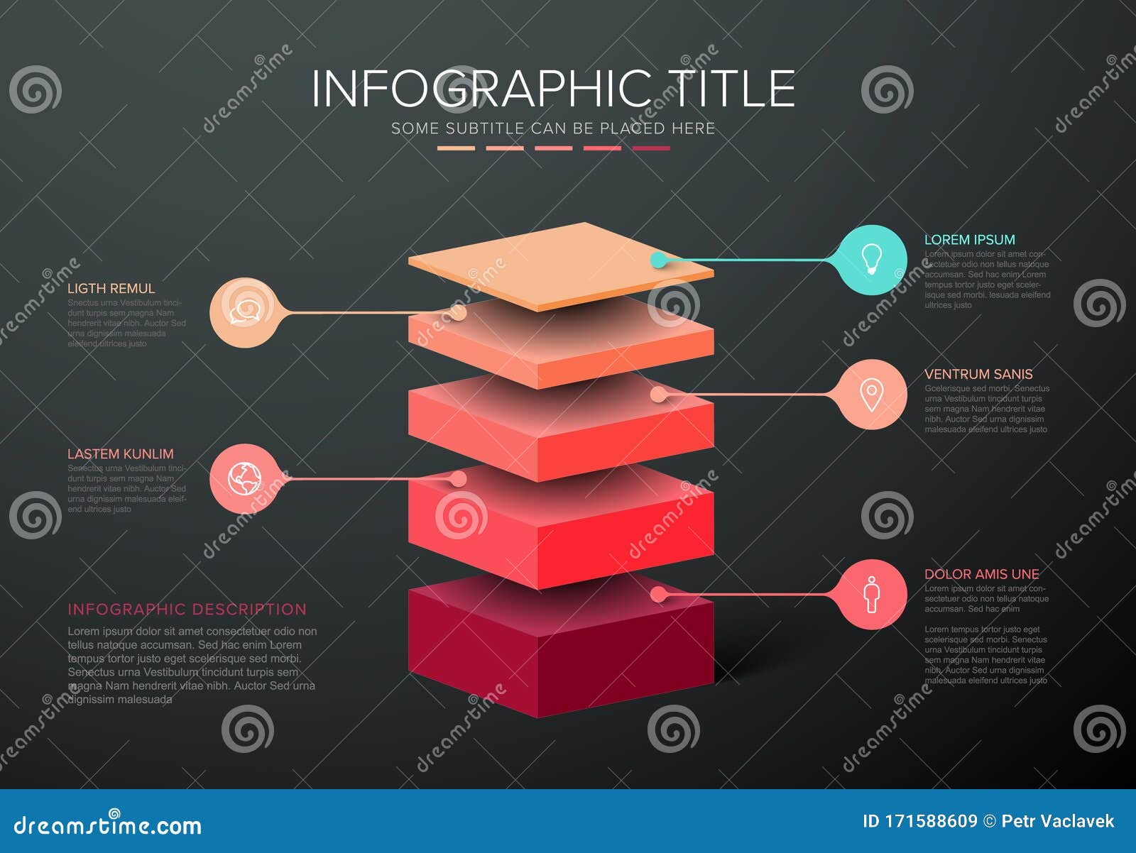 Vector Infographic Layers Template Stock Vector - Illustration of data ...