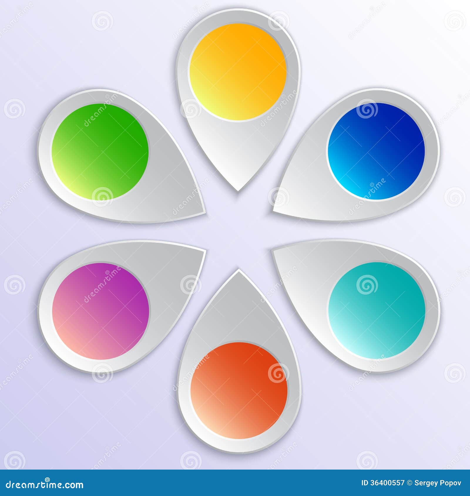 Vector Infographic Pointer Design Elements Stock Vector - Illustration ...