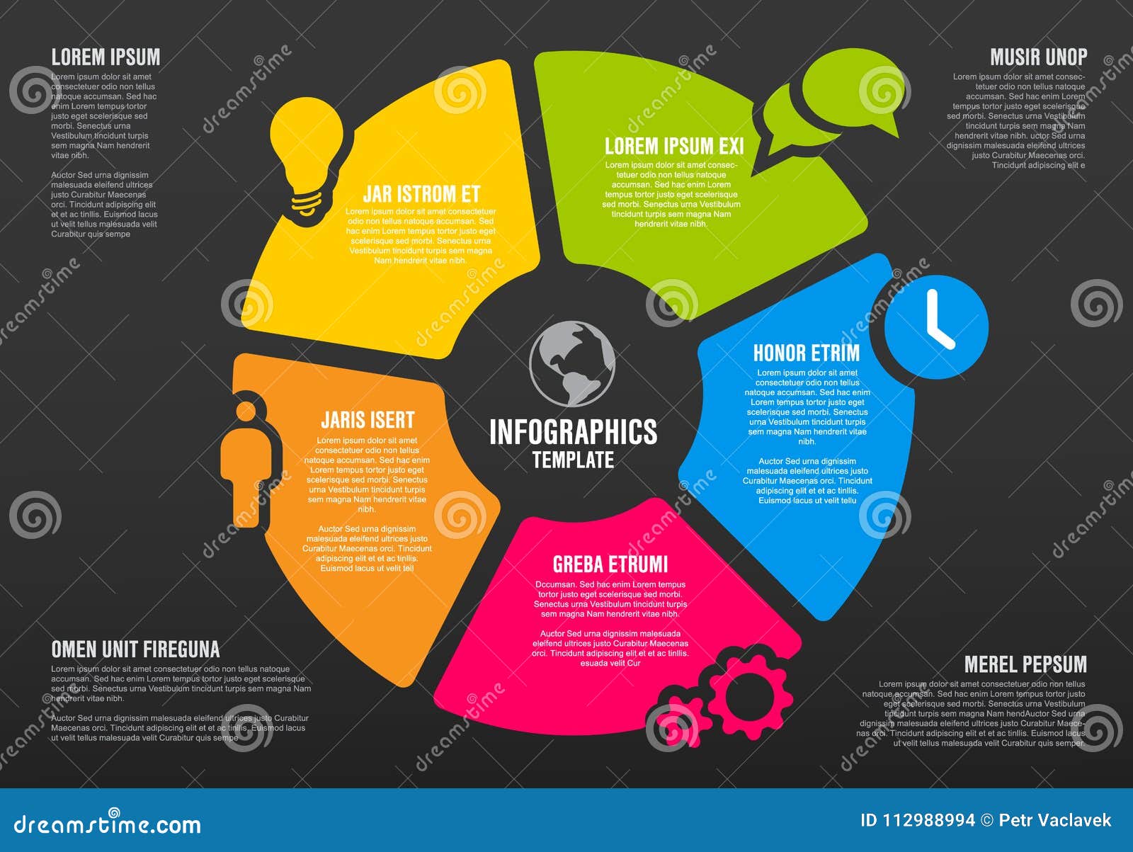 Vector Infographic Schema Template Stock Vector - Illustration of ...