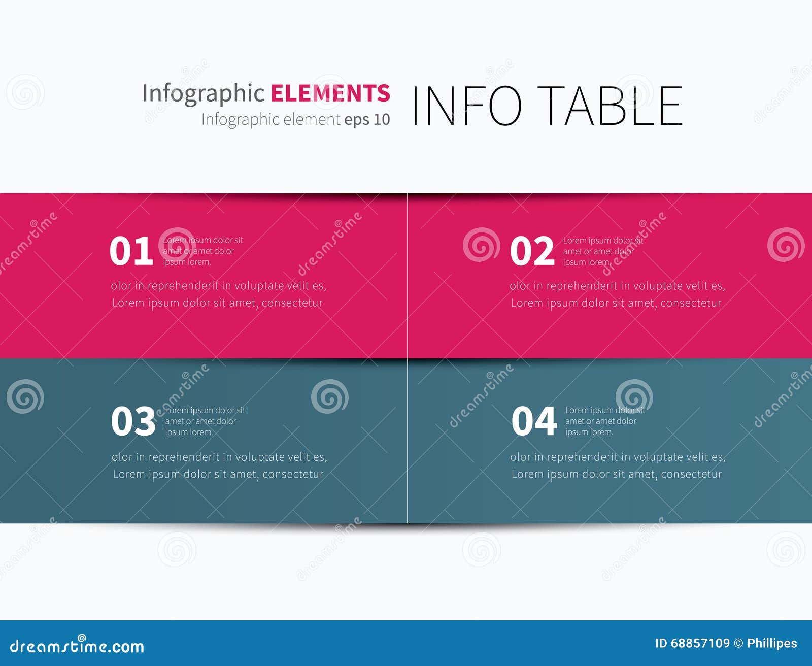 Vector infographic table stock vector. Illustration of chart - 68857109