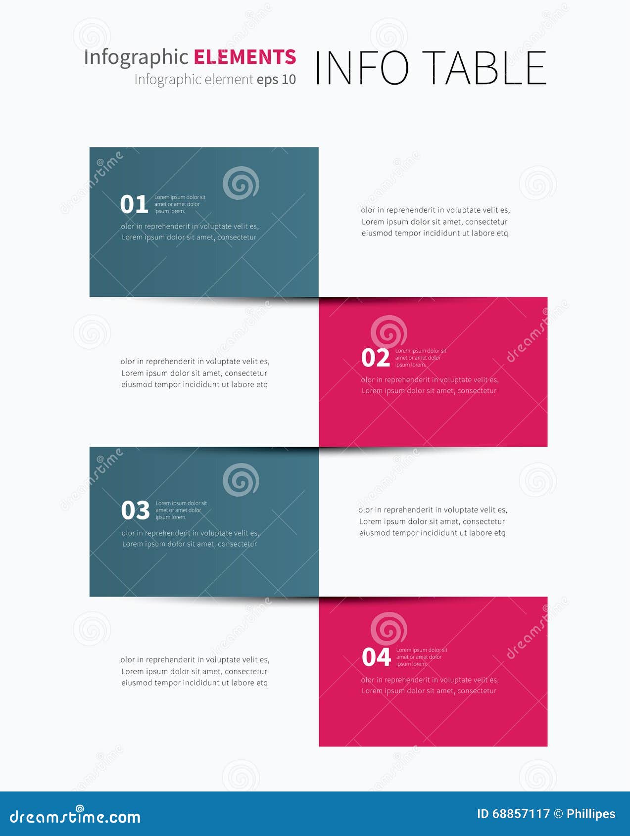 Vector infographic table stock vector. Illustration of chart - 68857117