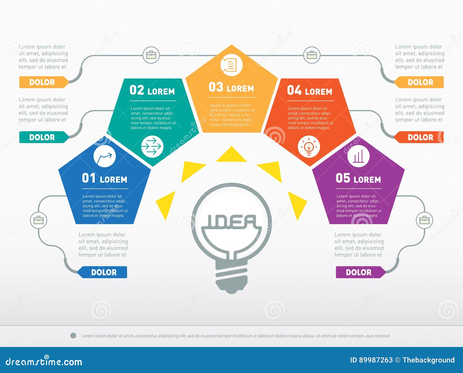 Vector Infographic of Technology or Education Process. Business Stock ...