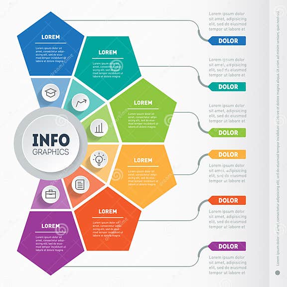 Vector Infographic of Technology or Education Process. Business Stock ...