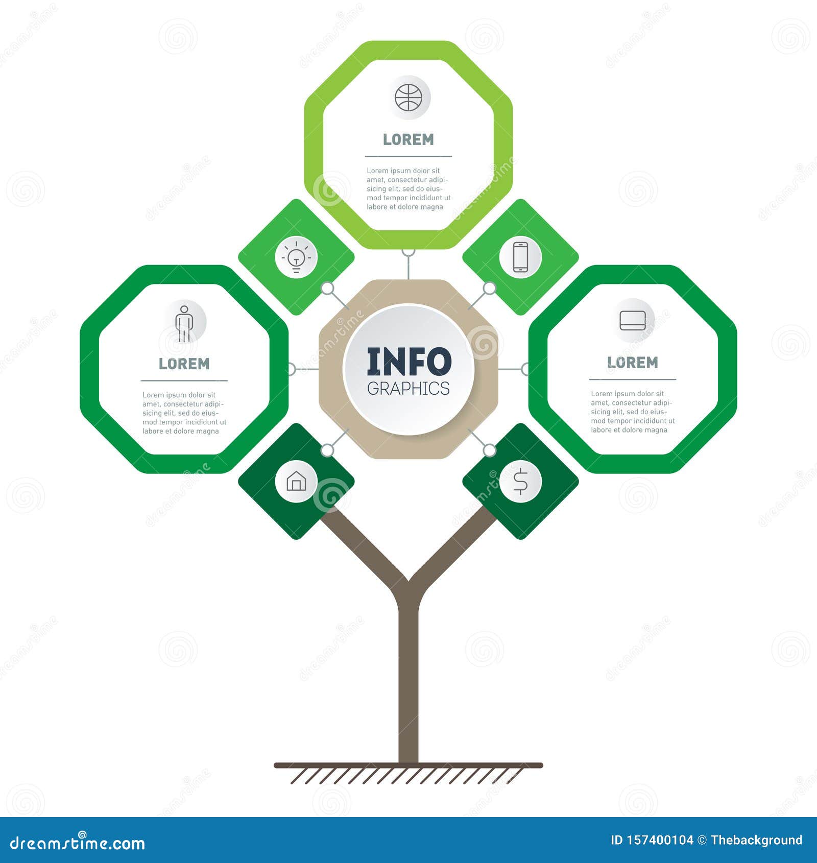 Vector Infographic of Technology or Education Process with 3 Points and ...