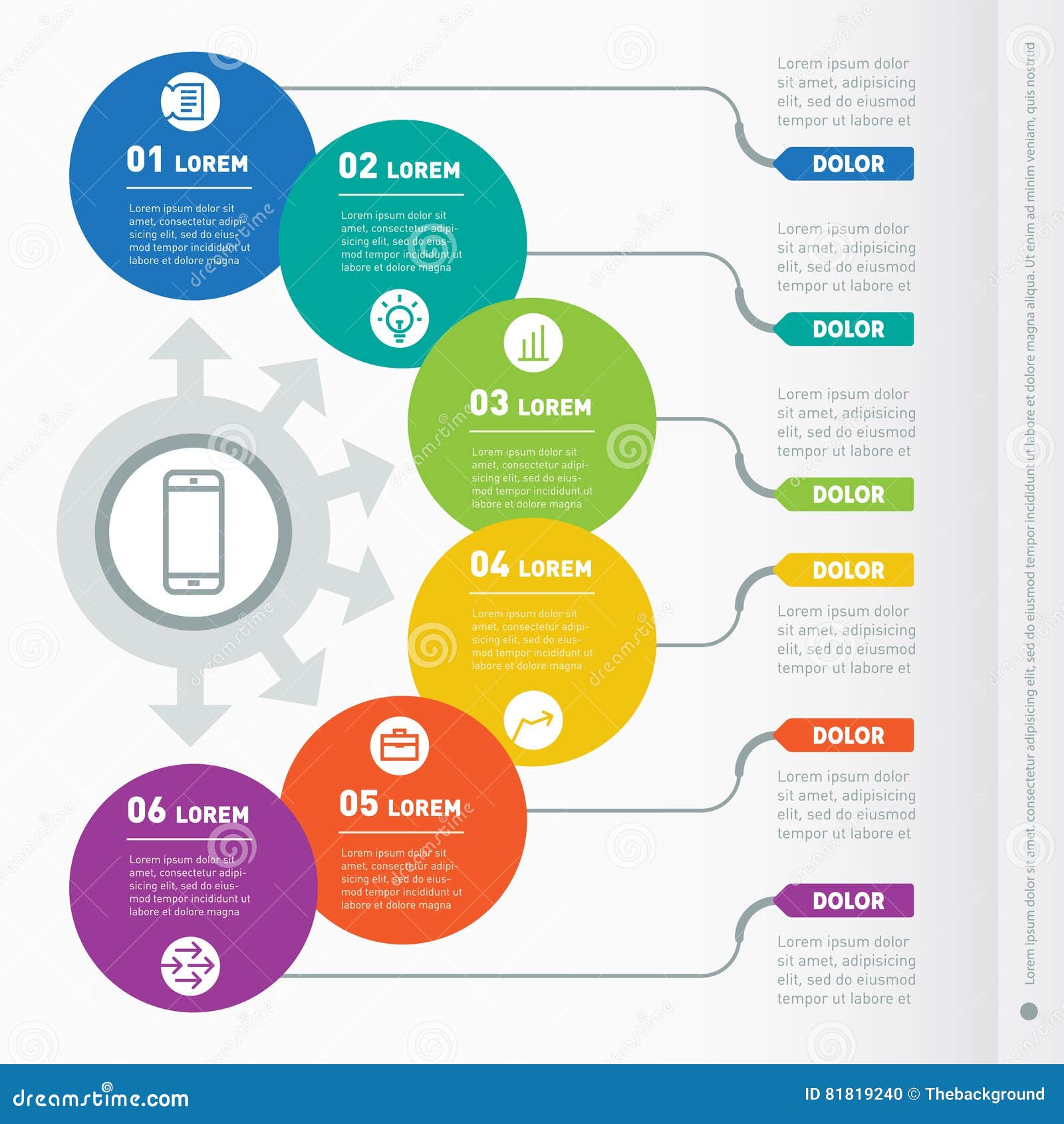 Infographic Of Technology Or Education Process With Three Steps ...