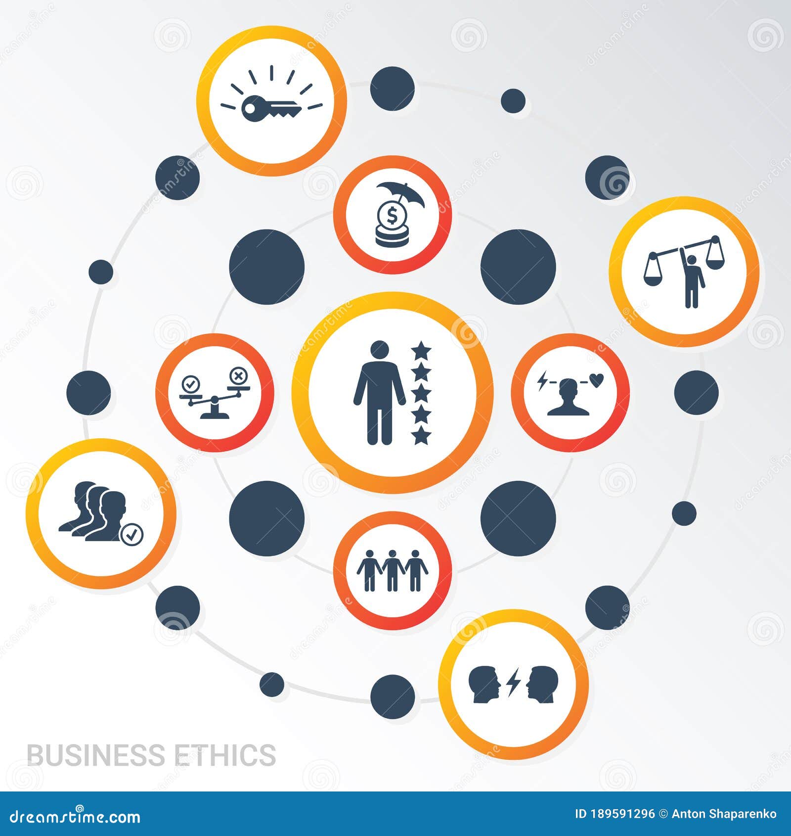 Vector Infographic Template Business Ethics Data Visualization ...