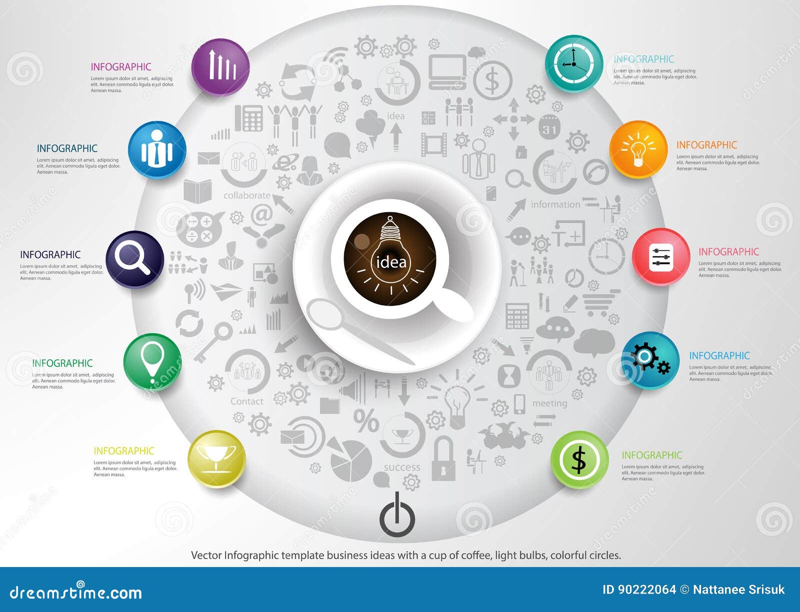 Infographic Ideas Timeline Business Data Visualization With 4 Option ...