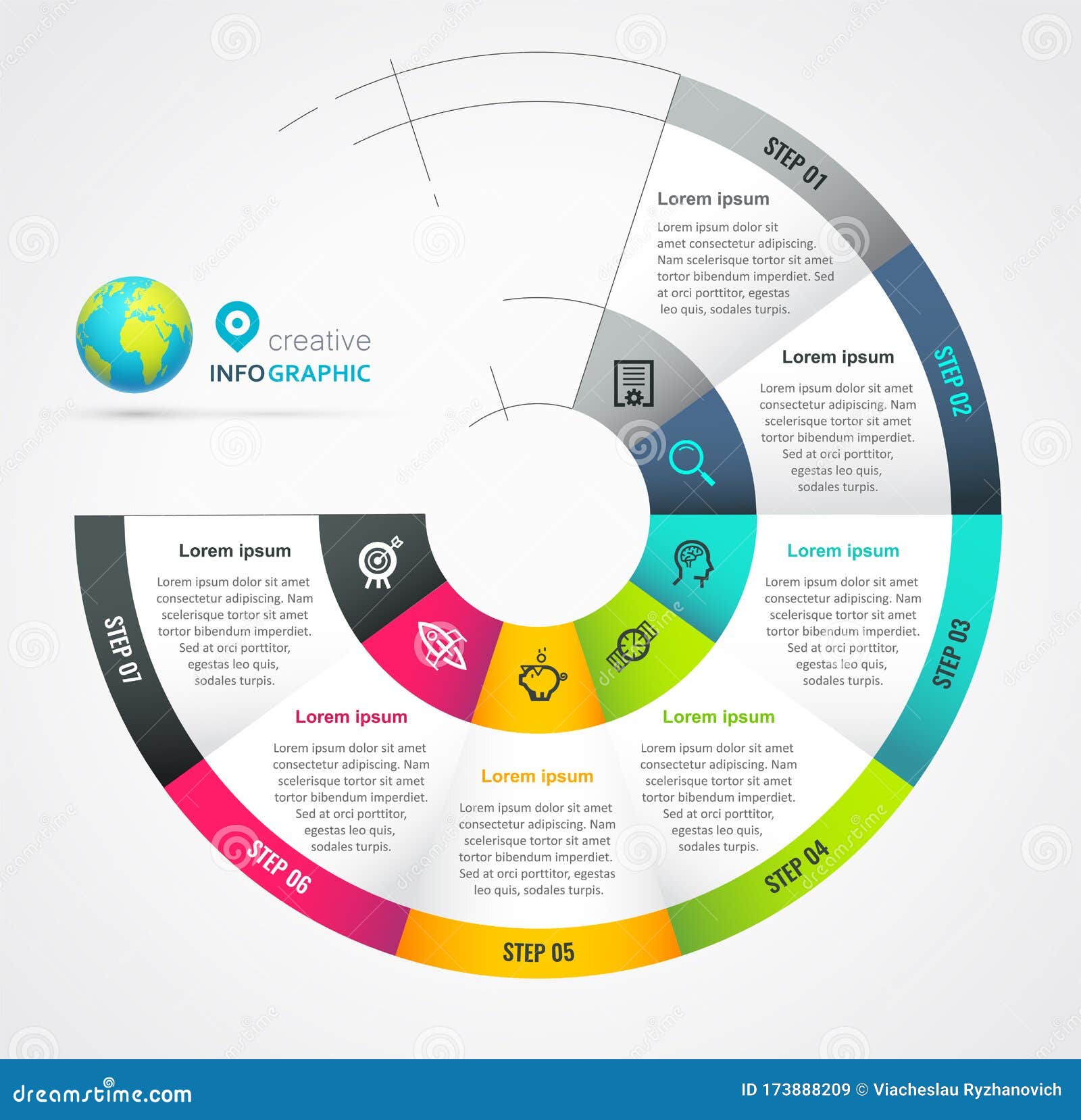 Vector Infographic Template Stock Vector - Illustration of label ...