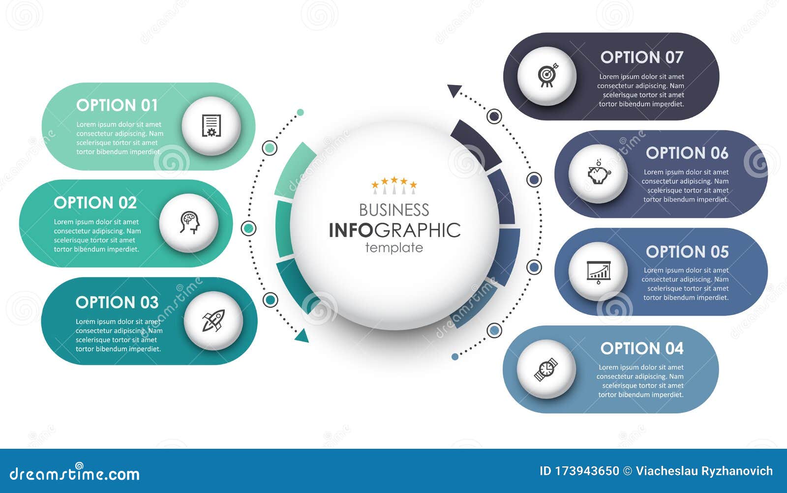 Vector Infographic Template Stock Vector - Illustration of process ...