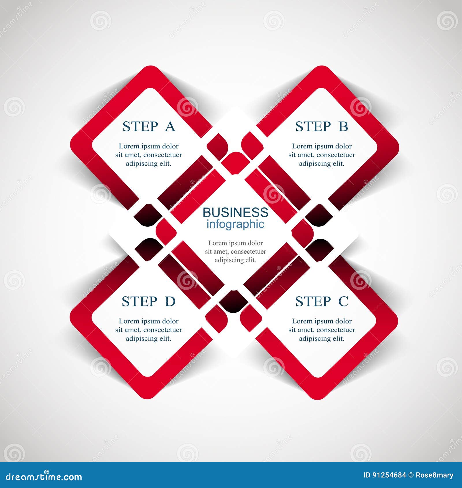 Vector infographic stock vector. Illustration of modern - 91254684