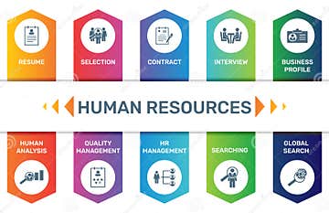 Vector Infographic Template Human Resources Data Visualization. 10 Step ...