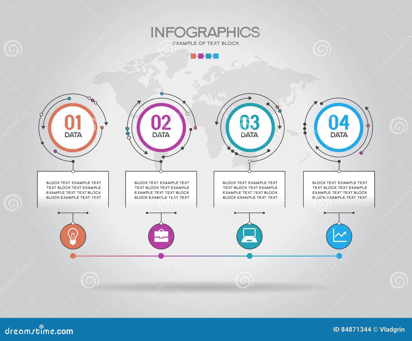 Vector Infographic Template Stock Vector - Illustration of marketing ...