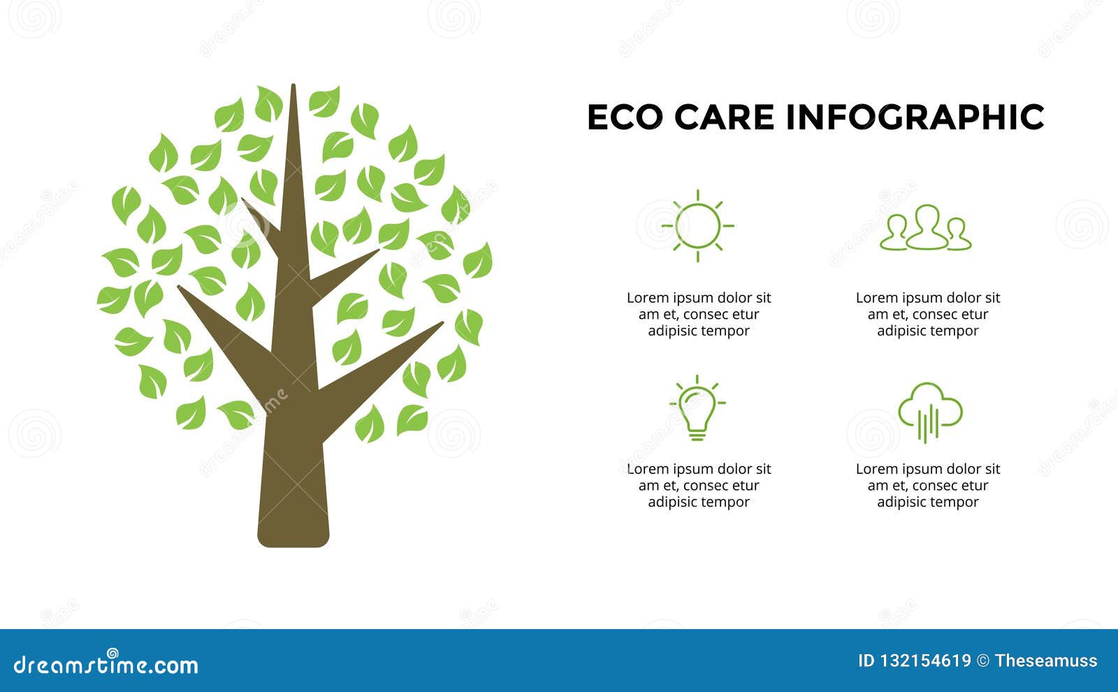 Vector Infographic Template. Presentation Slide Template. Tree and ...
