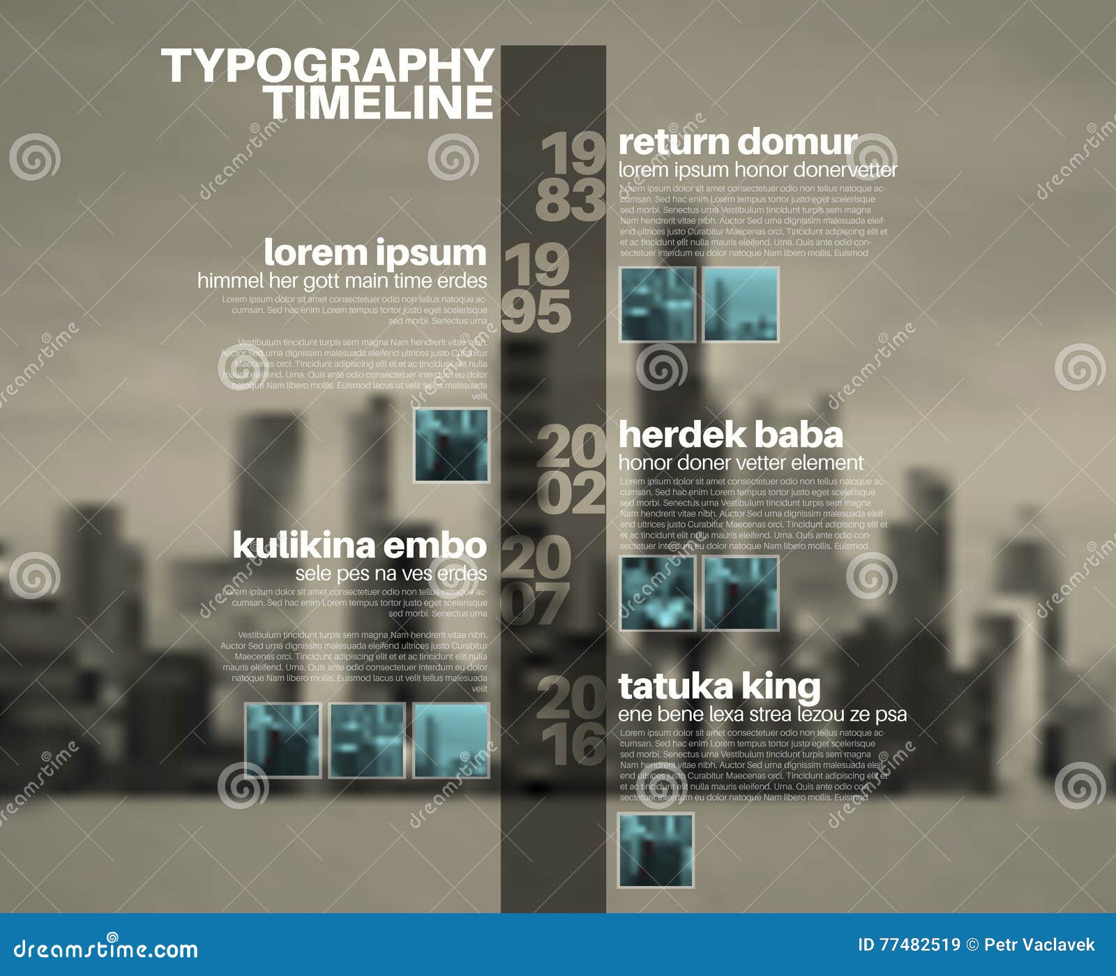 Vector Infographic Typography Timeline Report Template Stock Vector ...