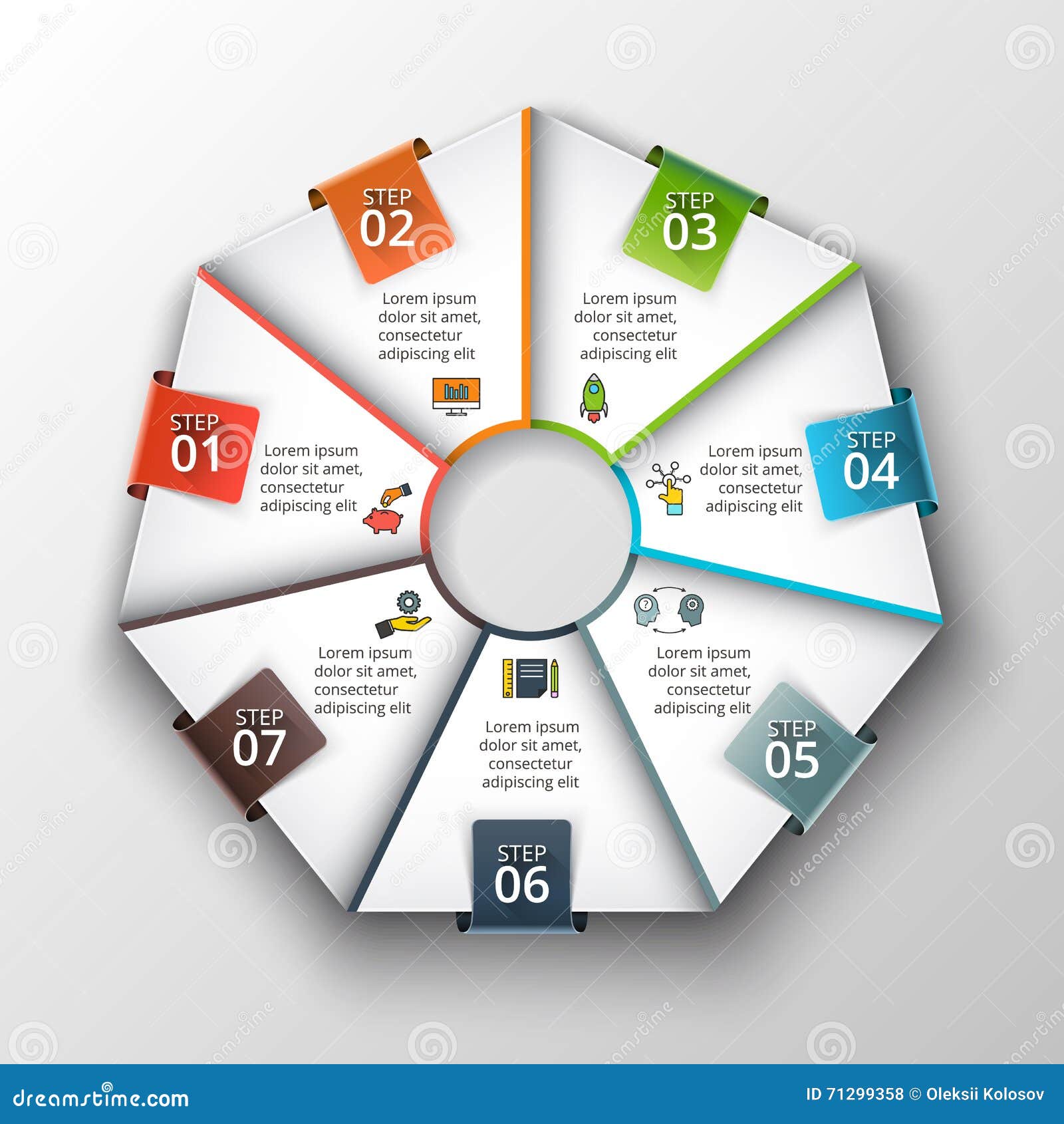 Vector Infographic Zevenhoek Stock Illustratie - Illustration of ...
