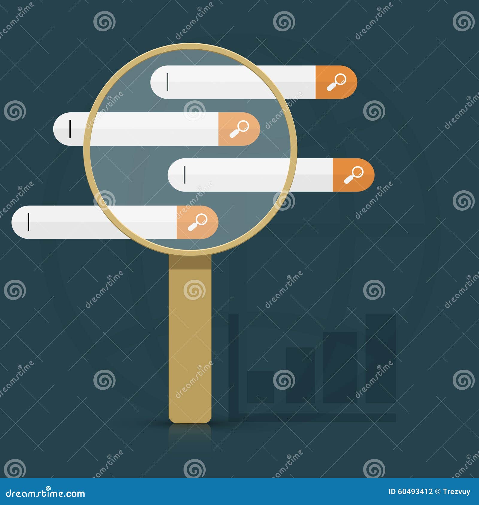 Vector Infographics Analysis of Search Queries Stock Vector ...