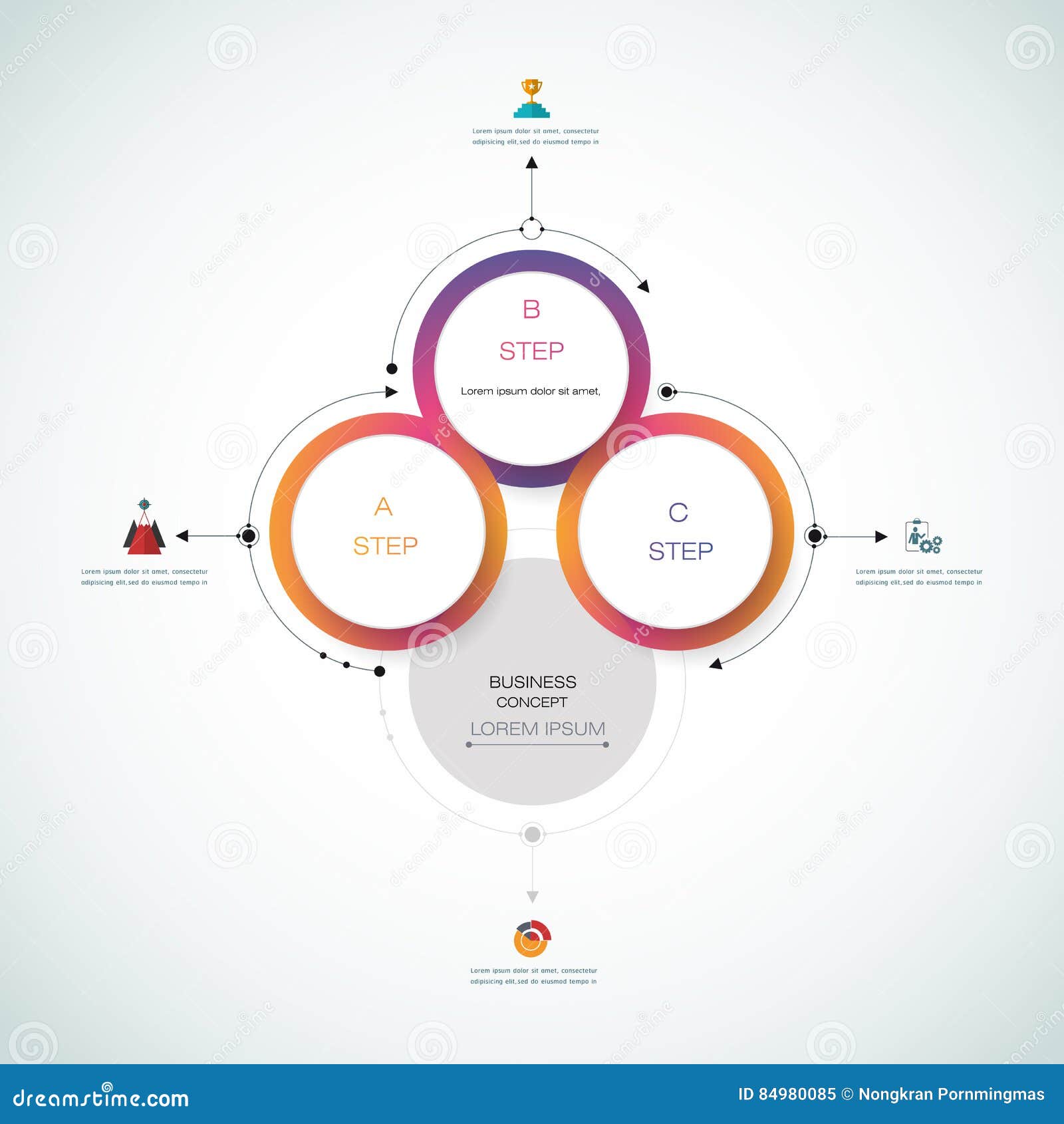 Flowchart Cycle With Arrows Stock Photography | CartoonDealer.com #62017532