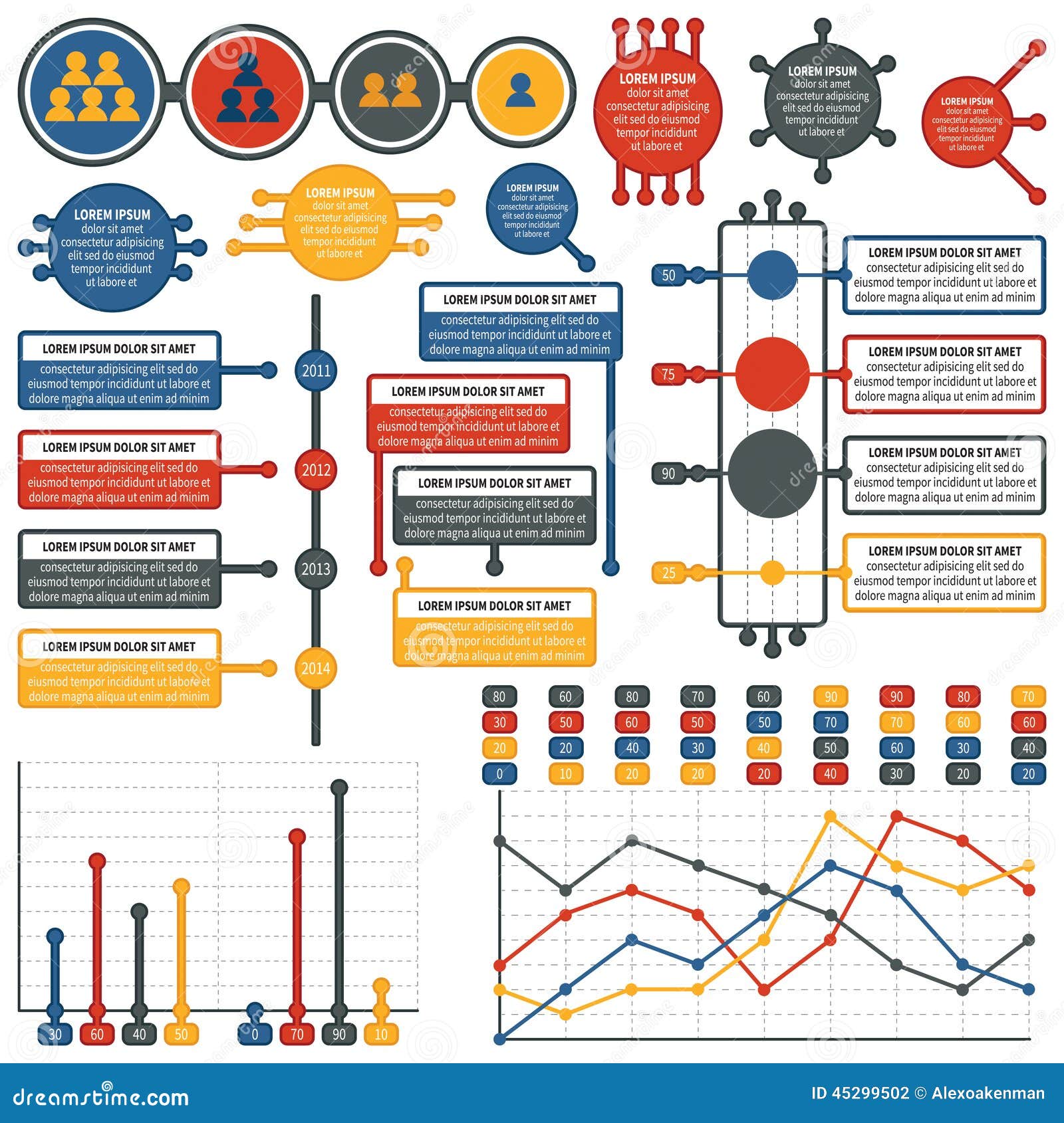 Vector Infographics Elements. Electronics Set Stock Vector ...