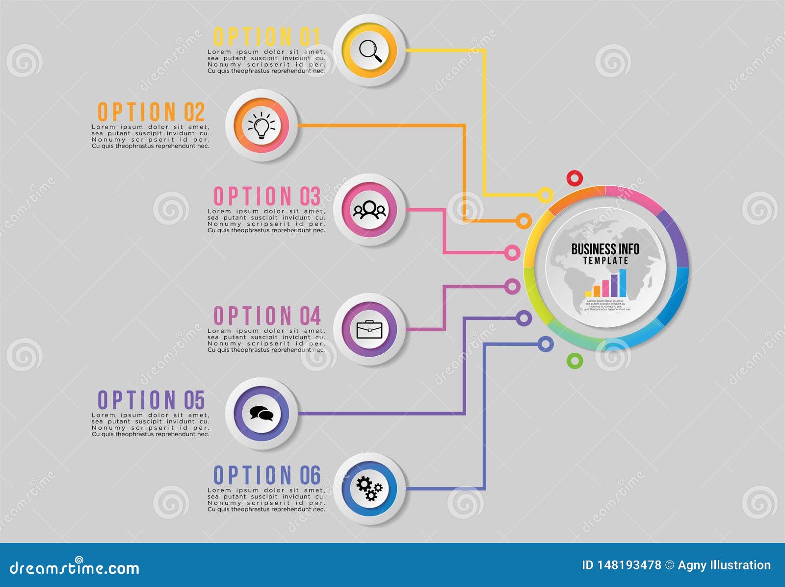 Vector Infographics Elements Template Design with Options Steps ...