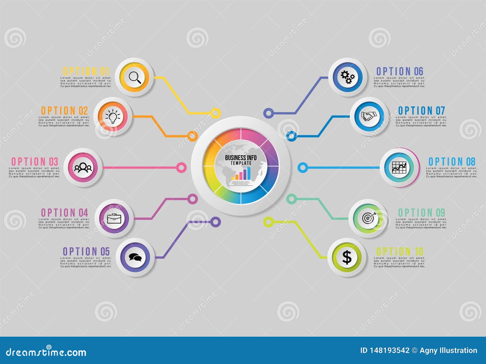 Vector Infographics Elements Template Design with Options Steps ...
