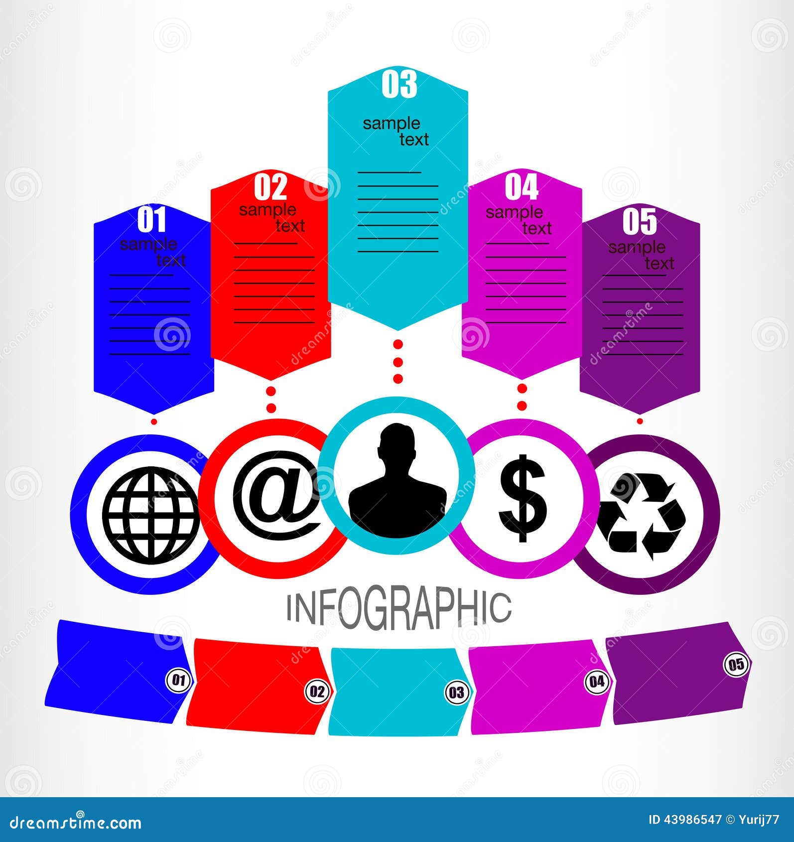 Vector infographics stock vector. Illustration of icons - 43986547