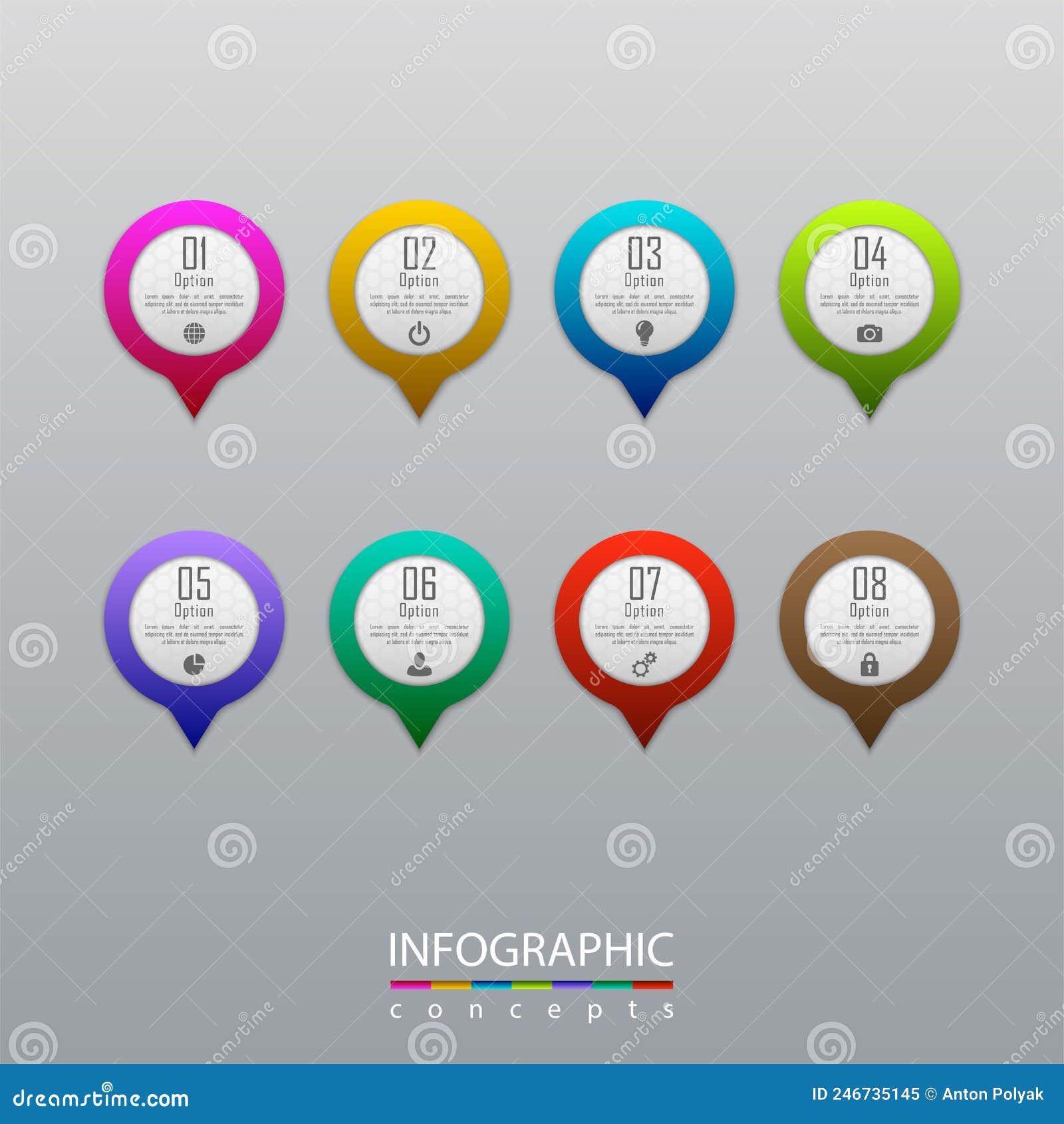 Vector Infographics Template Stock Vector - Illustration of layout ...