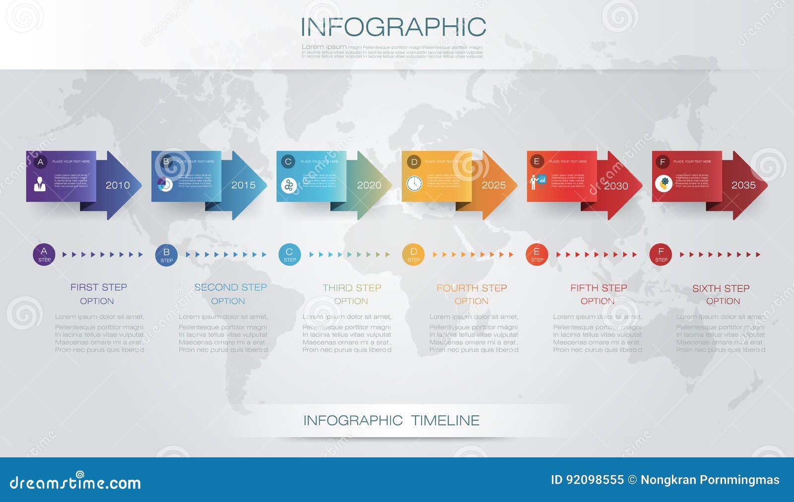 Vector Infographics Timeline Design Stock Vector - Illustration of ...