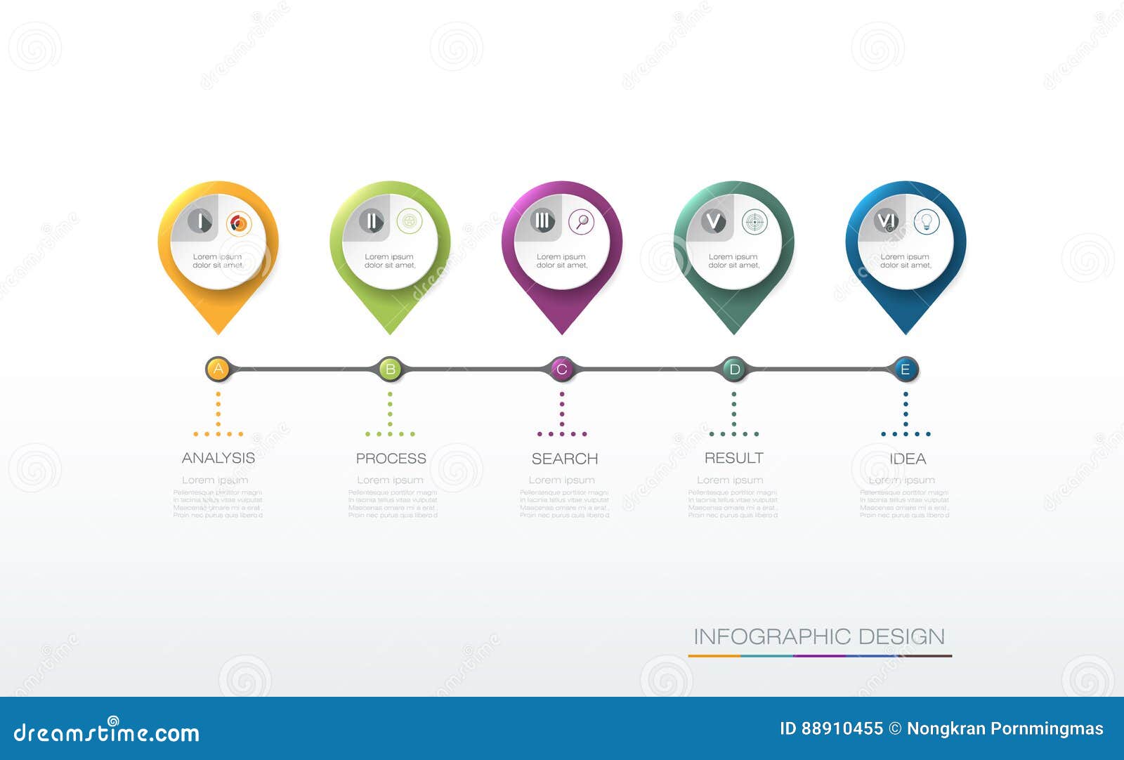 Vector Infographics Timeline Design Template Stock Vector ...