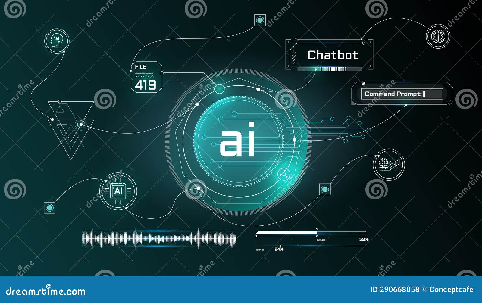 Vector Infographics about Various Information Links. Stock Vector ...