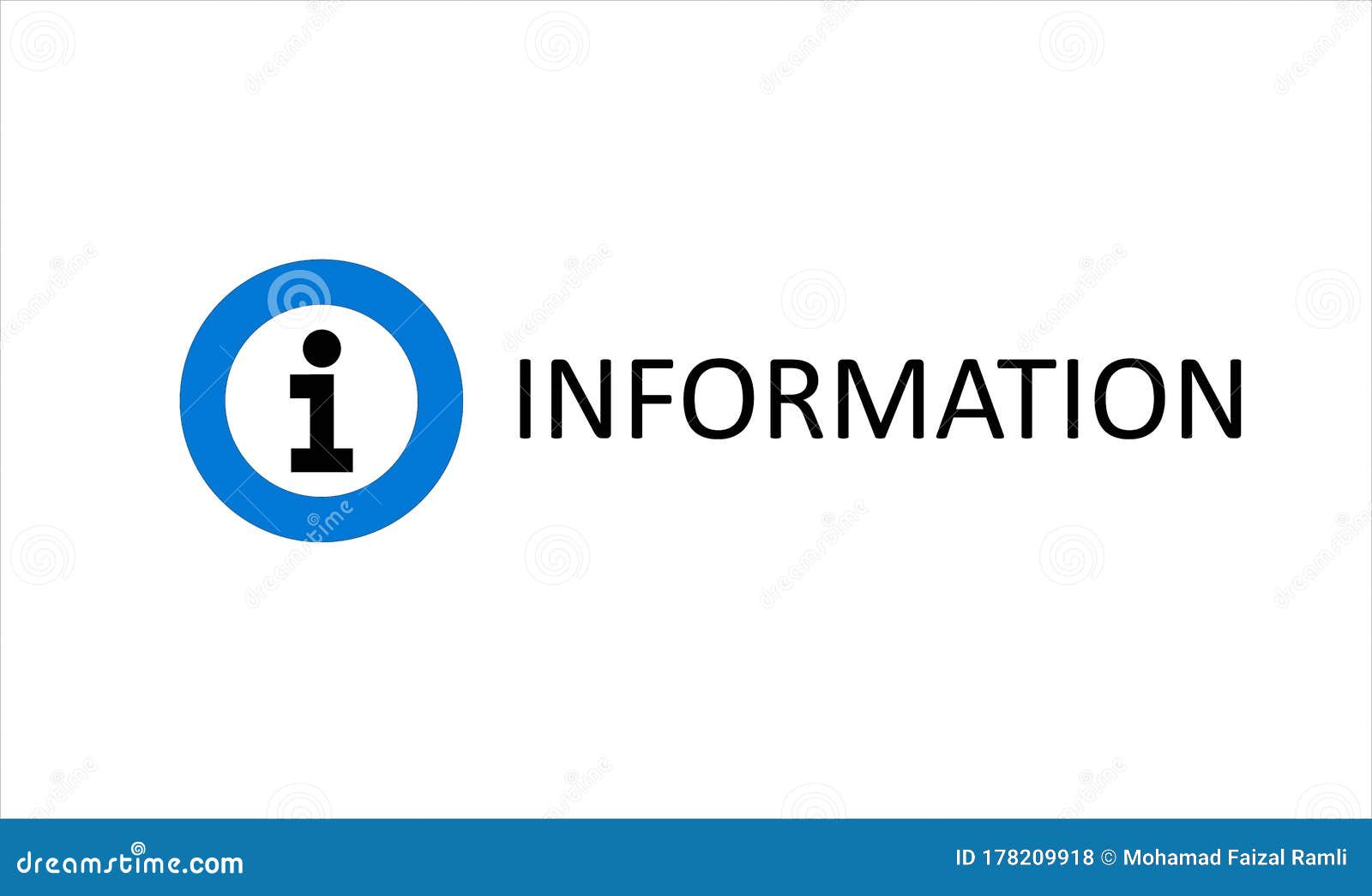 Vector of an Information Sign Stock Vector - Illustration of helpdesk ...