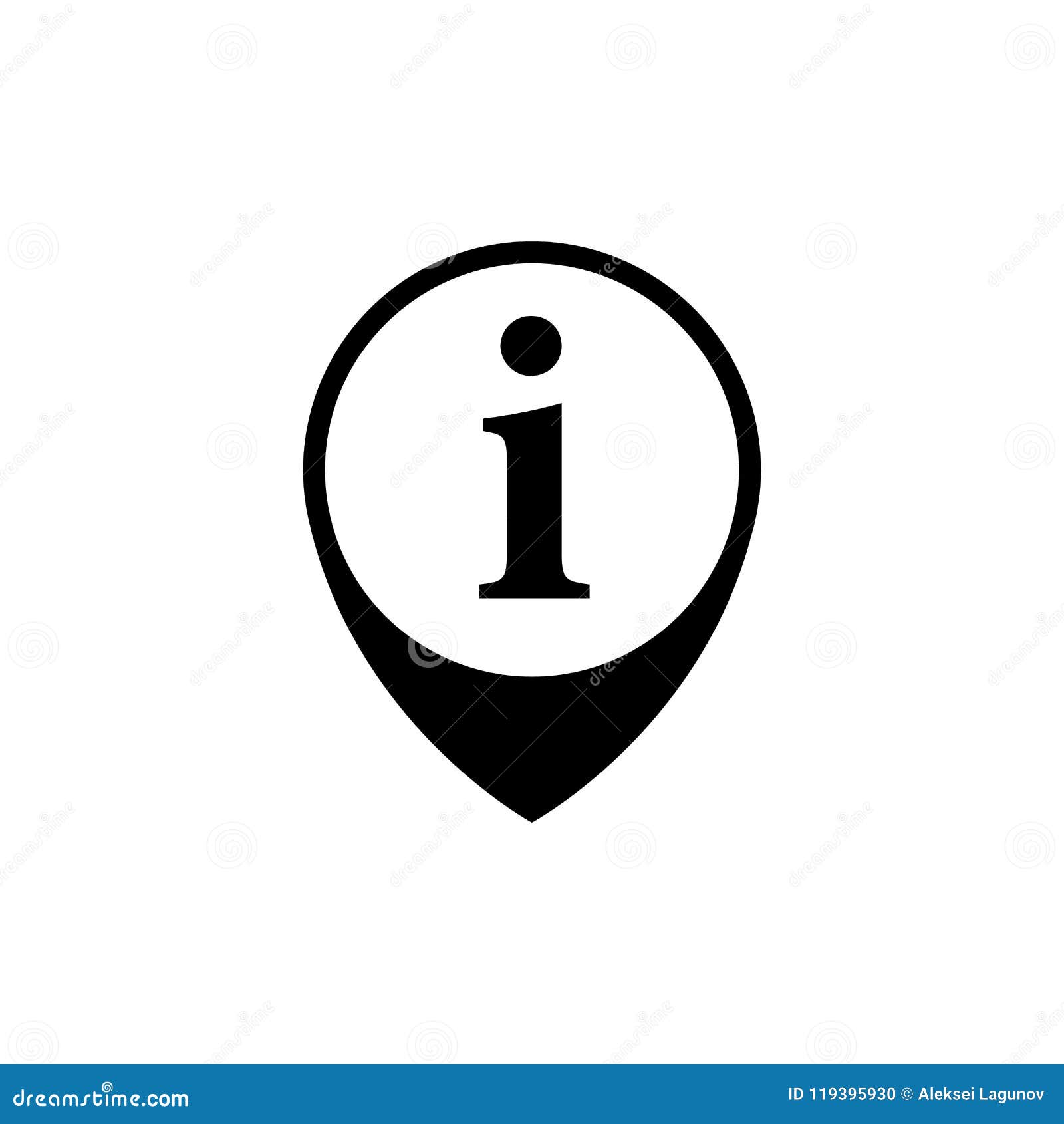 Vector Information Sign, Map Pointer Icon. Stock Vector - Illustration ...