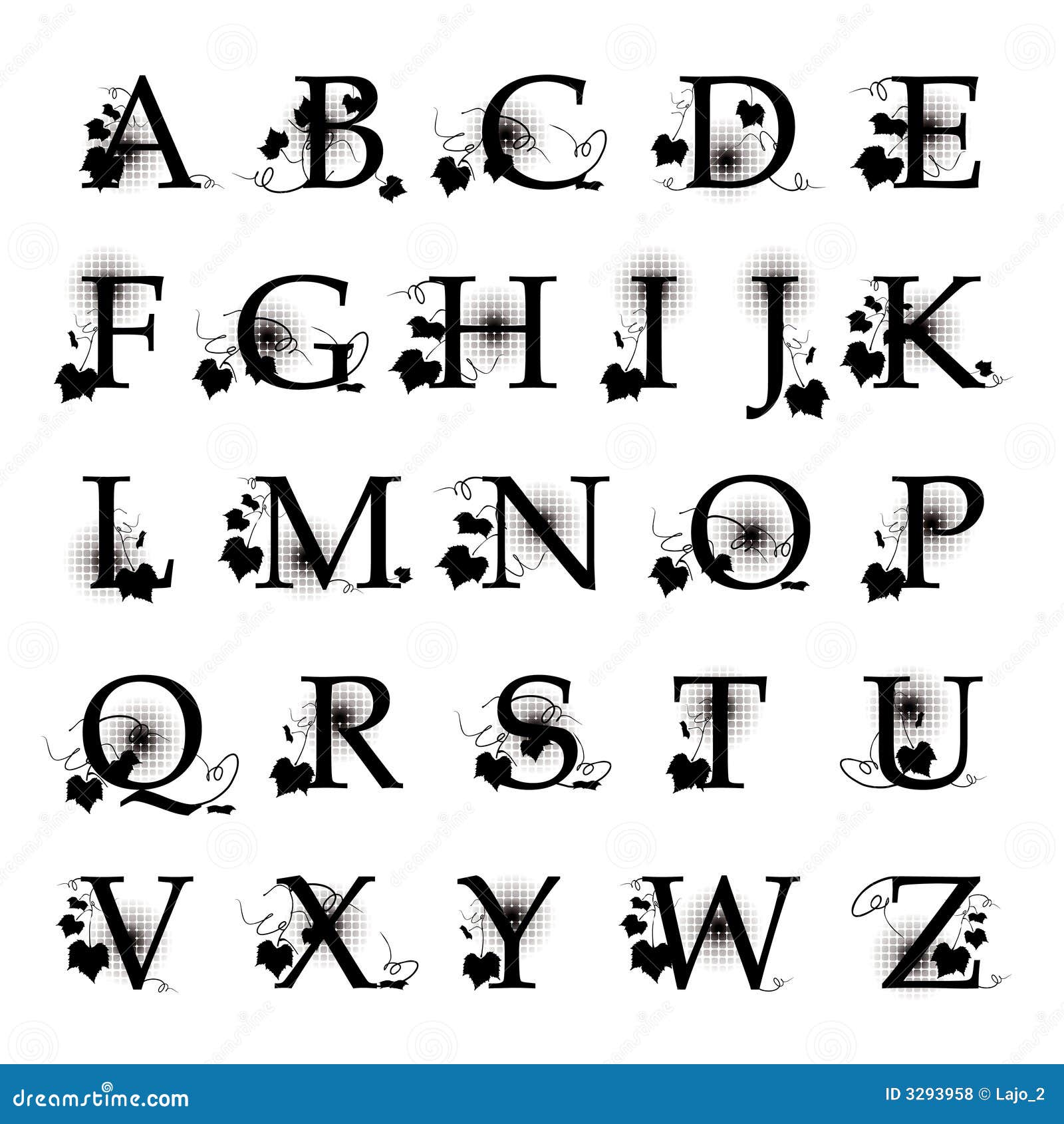 Vector initials stock vector. Illustration of initial - 3293958