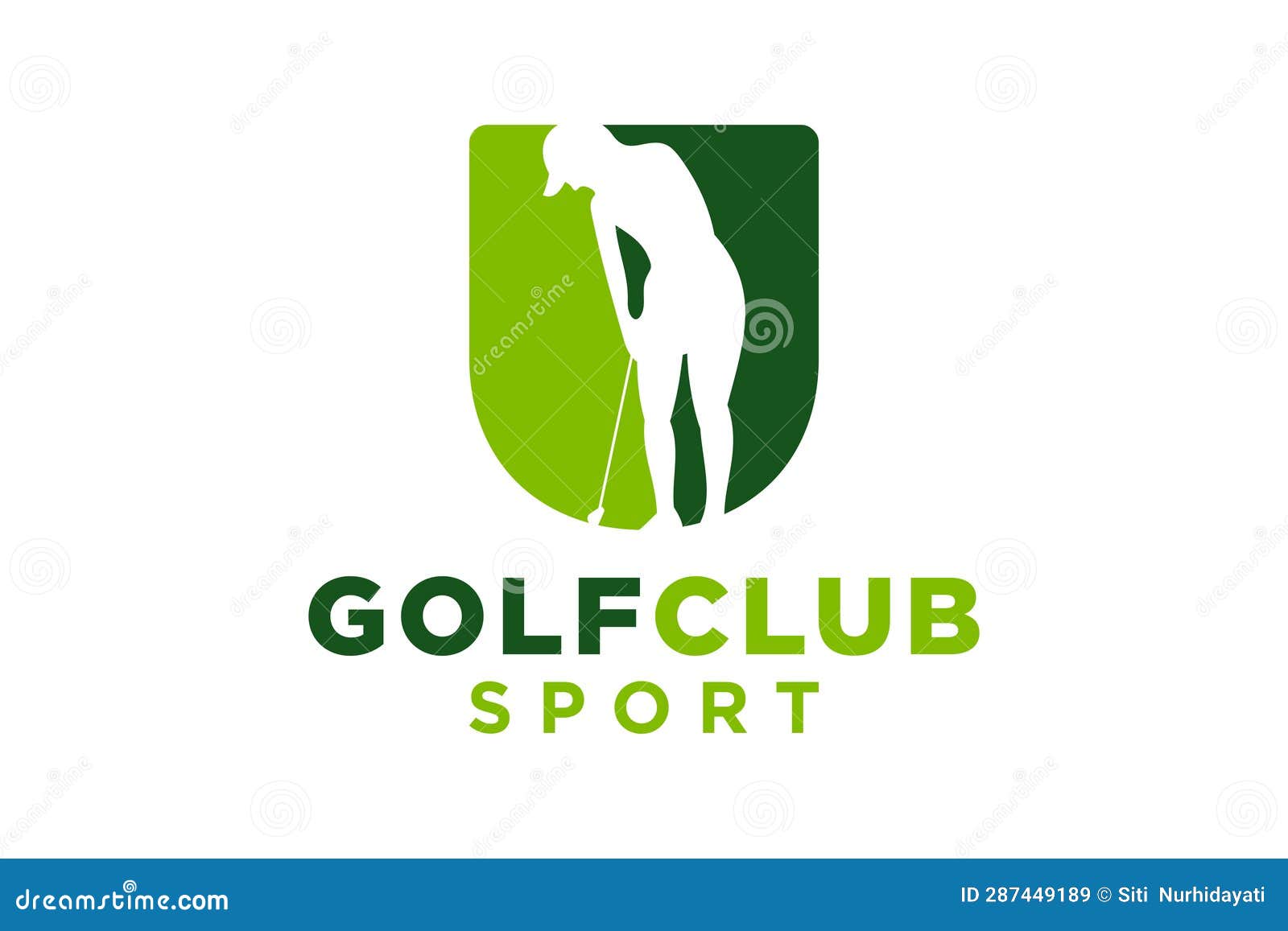 Vector Initials Letter U with Golf Creative Geometric Modern Logo ...