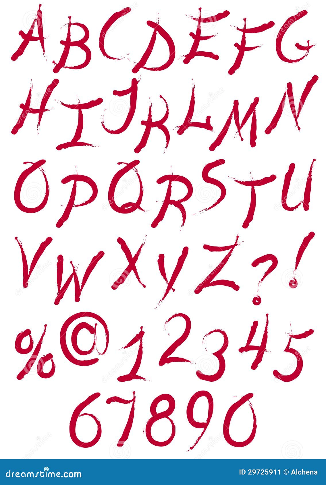 Ink calligraphy alphabet stock vector. Illustration of letter - 29725911