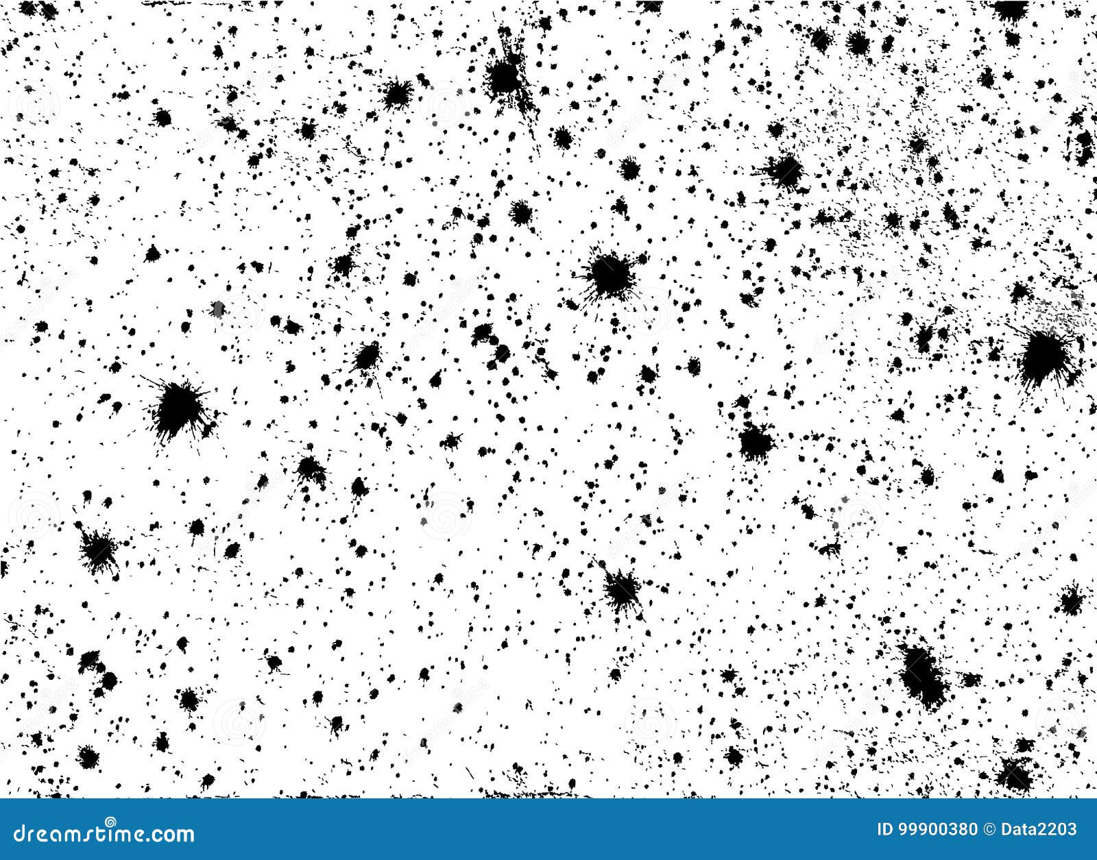 Ink blots and dots stock vector. Illustration of dots - 99900380