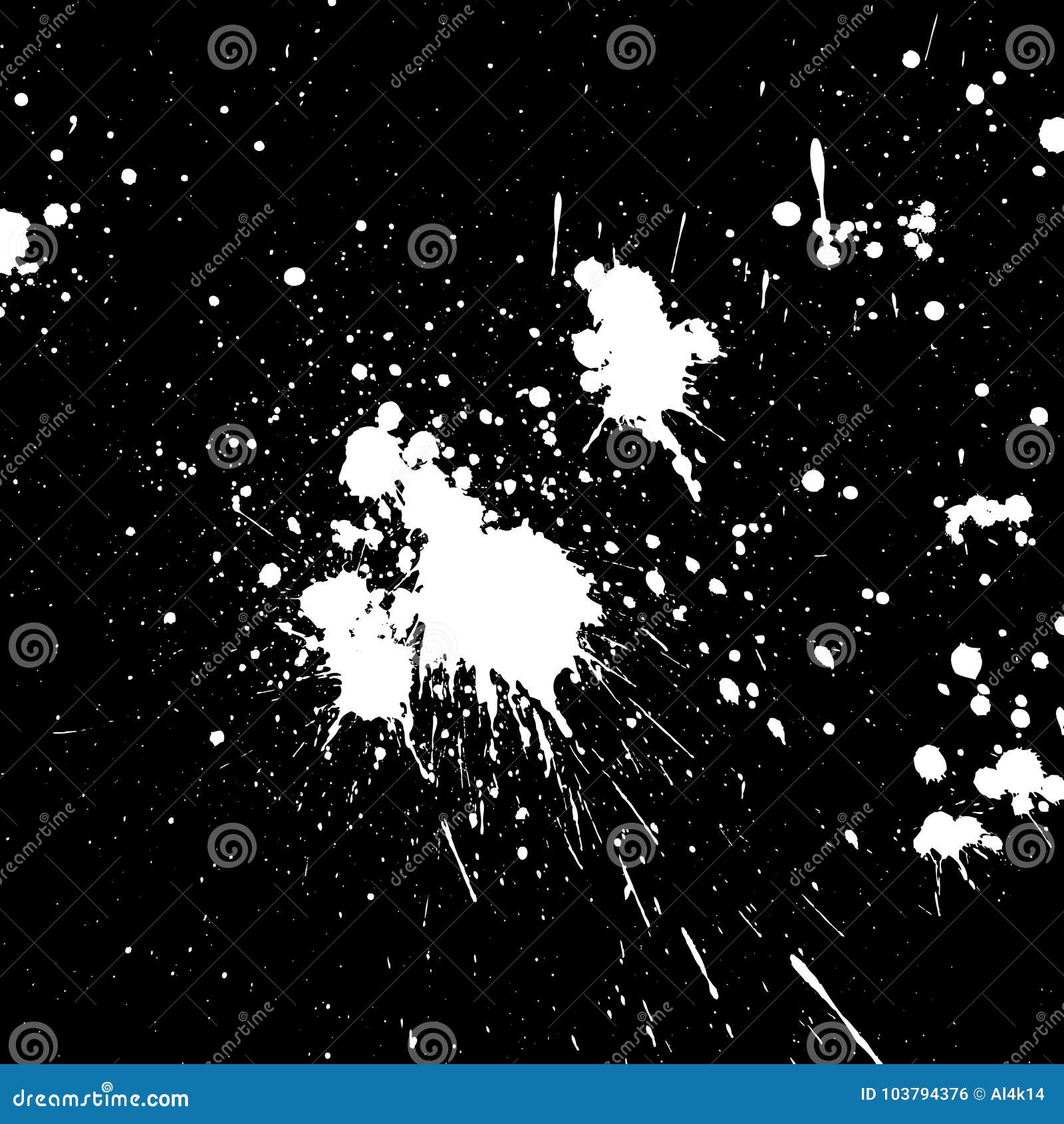 Vector Ink Paint Splatter Texture Stock Vector - Illustration of shape ...