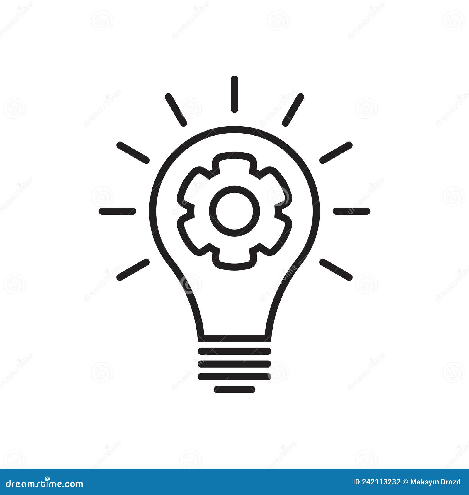 Vector Innovation Icon. Lightbulb Vector Icon Stock Vector ...