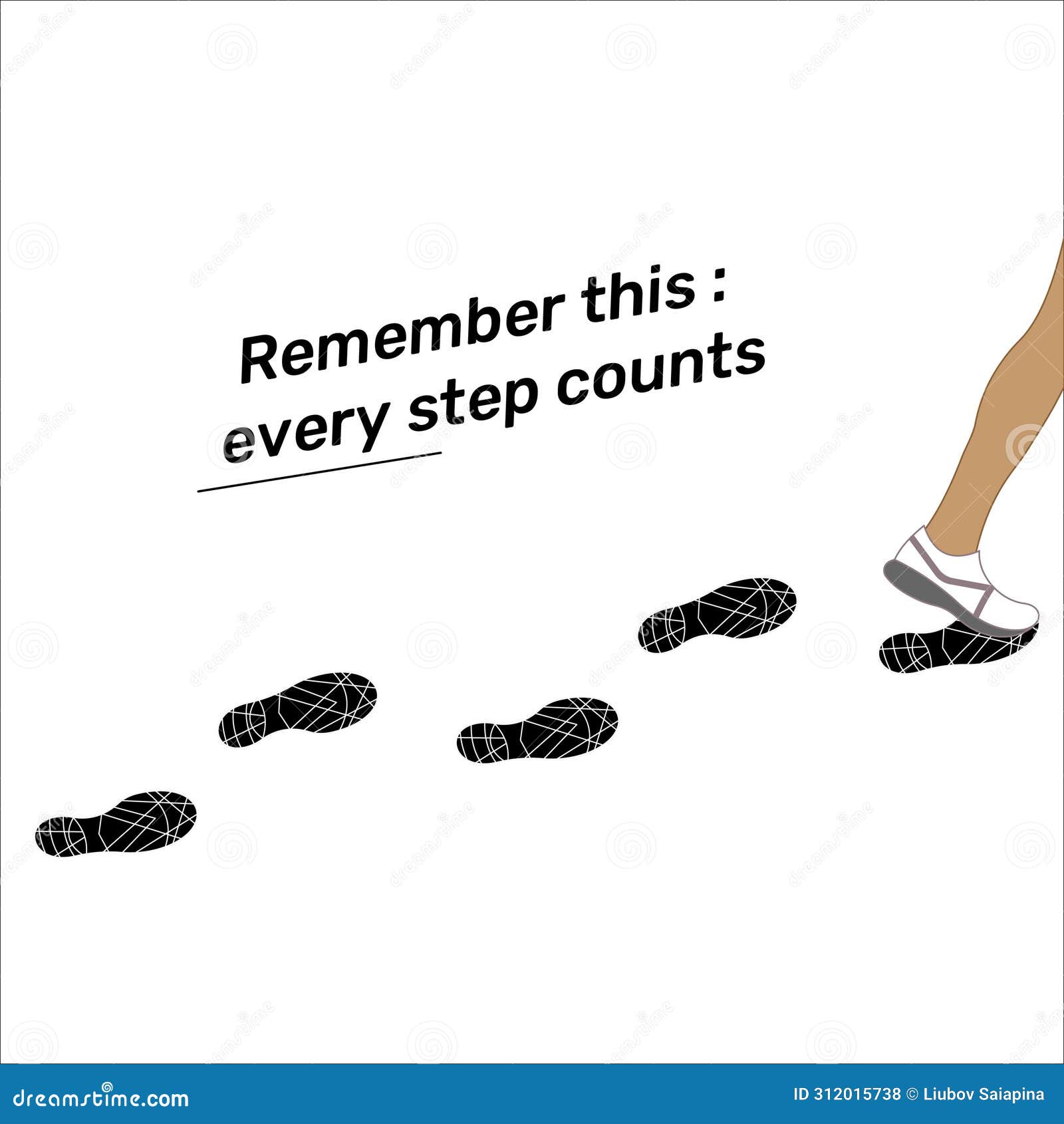 Vector Inspirational Quote Motivational Phrase Remember this: Every ...