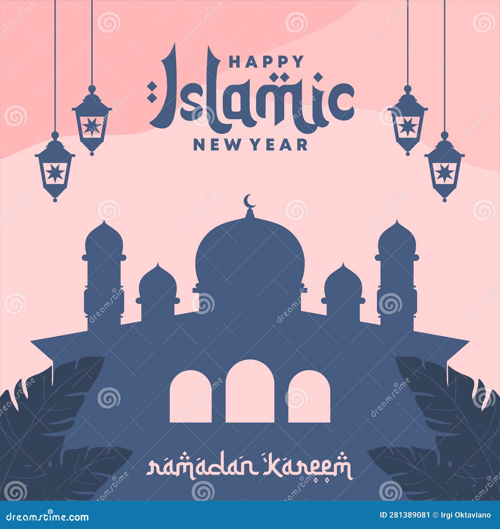 Vector Instagram Post Design for Islamic Ramadan Celebration. Vector ...