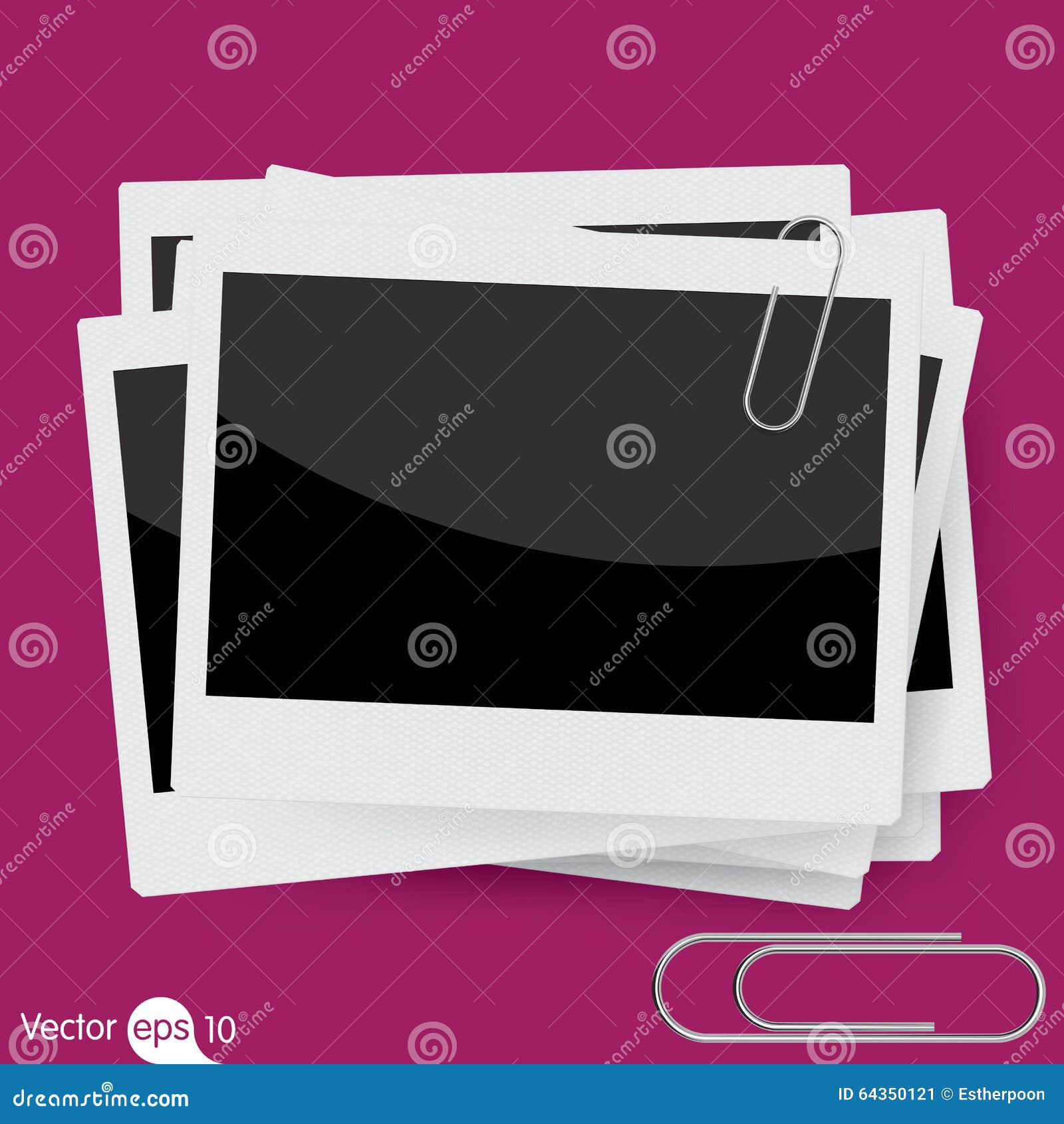 Paperclip Border Cartoon Vector | CartoonDealer.com #47289281
