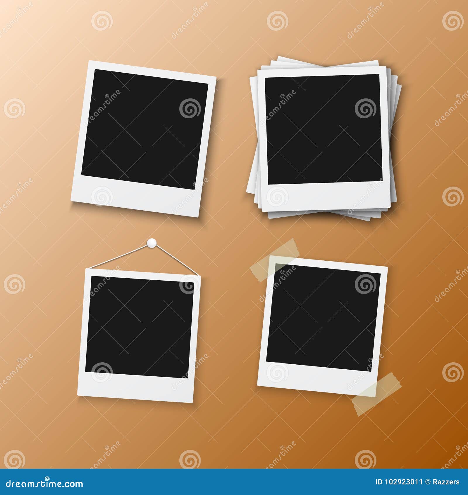 Vector Instant Photo Frame. Realistic Instant Snapshot. Modern ... Vector Instant Photo Frame. Realistic Instant Snapshot. Modern ...